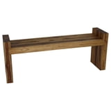 Haussmann® Teak Block Bench 48 x 12 x 19 inch High KD Oak Oil - Walmart.com