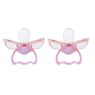 NUK Orthodontic Pacifier Value Pack, Girl, 6-18 Months, 3-Pack ...