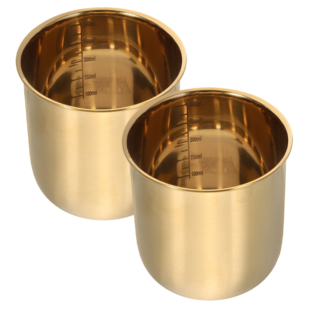 Haust 2pcs Rice Measuring Cup Stainless Steel Rice Cooker Cup Grain Cup ...