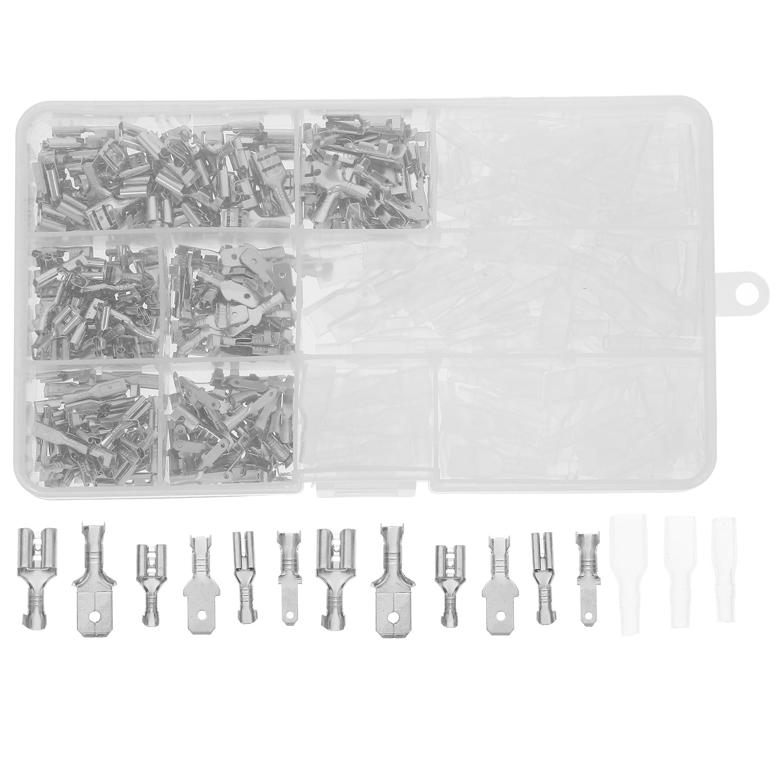 Haust 360 Pcs Slip Connector Crimping Cold Pressed Terminal Silver ...
