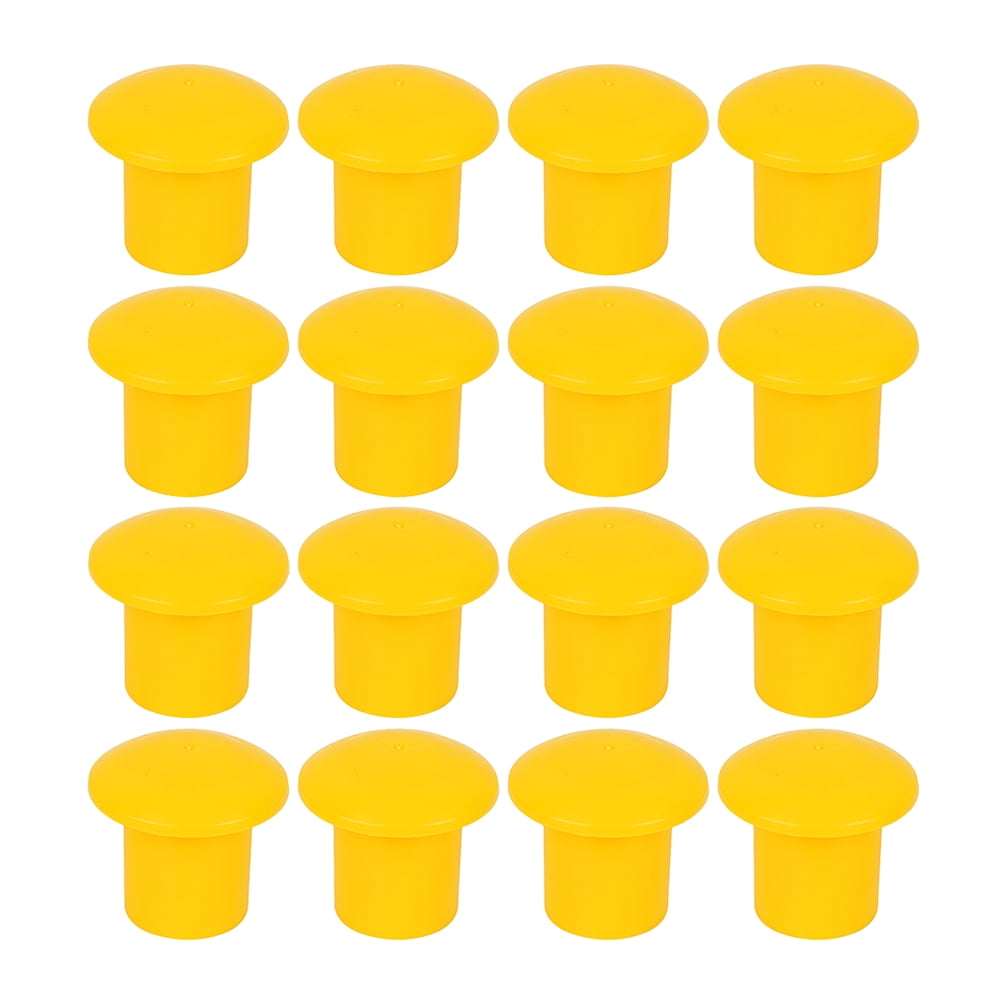 Haust 60Pcs Rebar Safety Caps Plastic Rebar Mushroom Caps Protector for ...