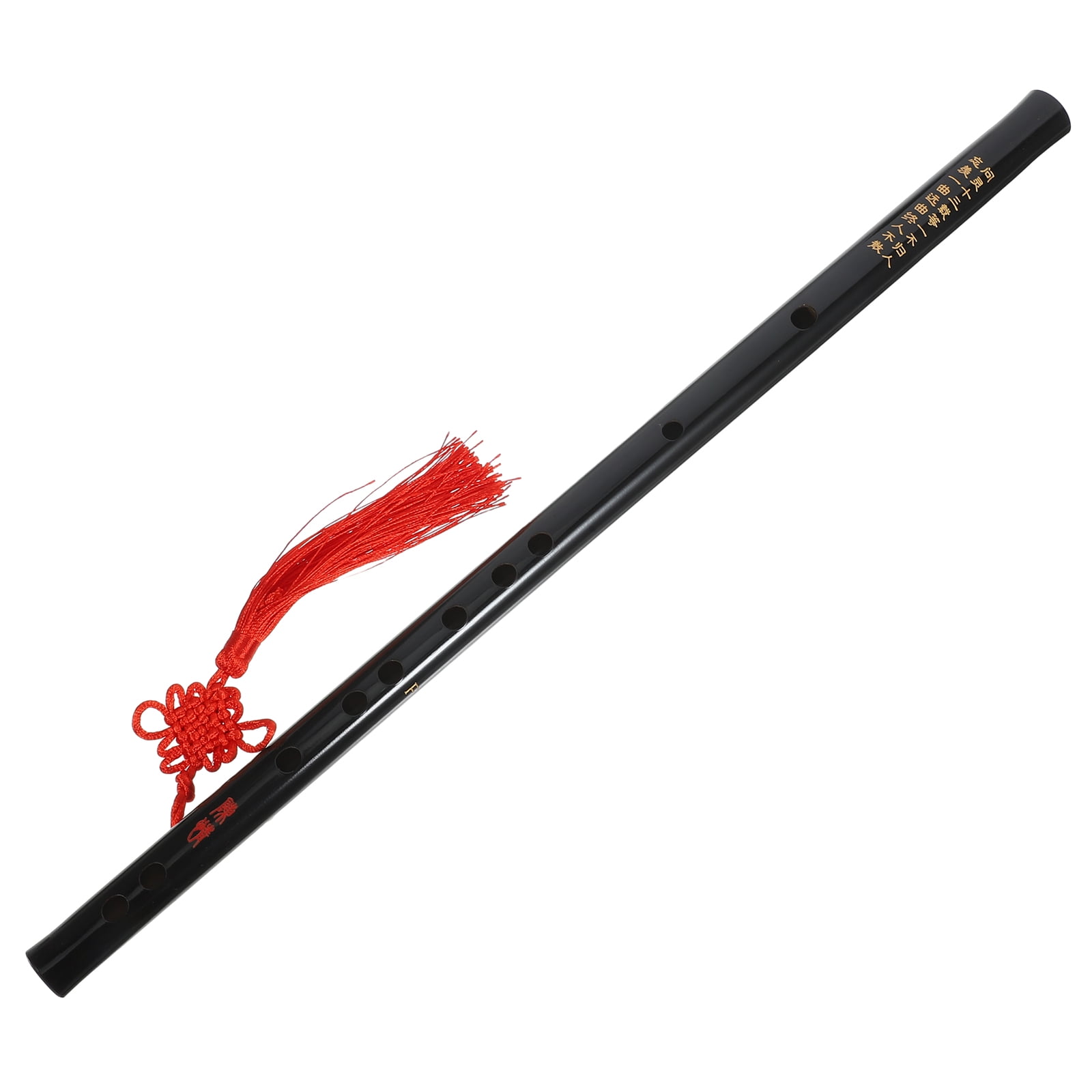 Haust Black Bamboo Flute with Tassels Chinese Traditional Musical ...