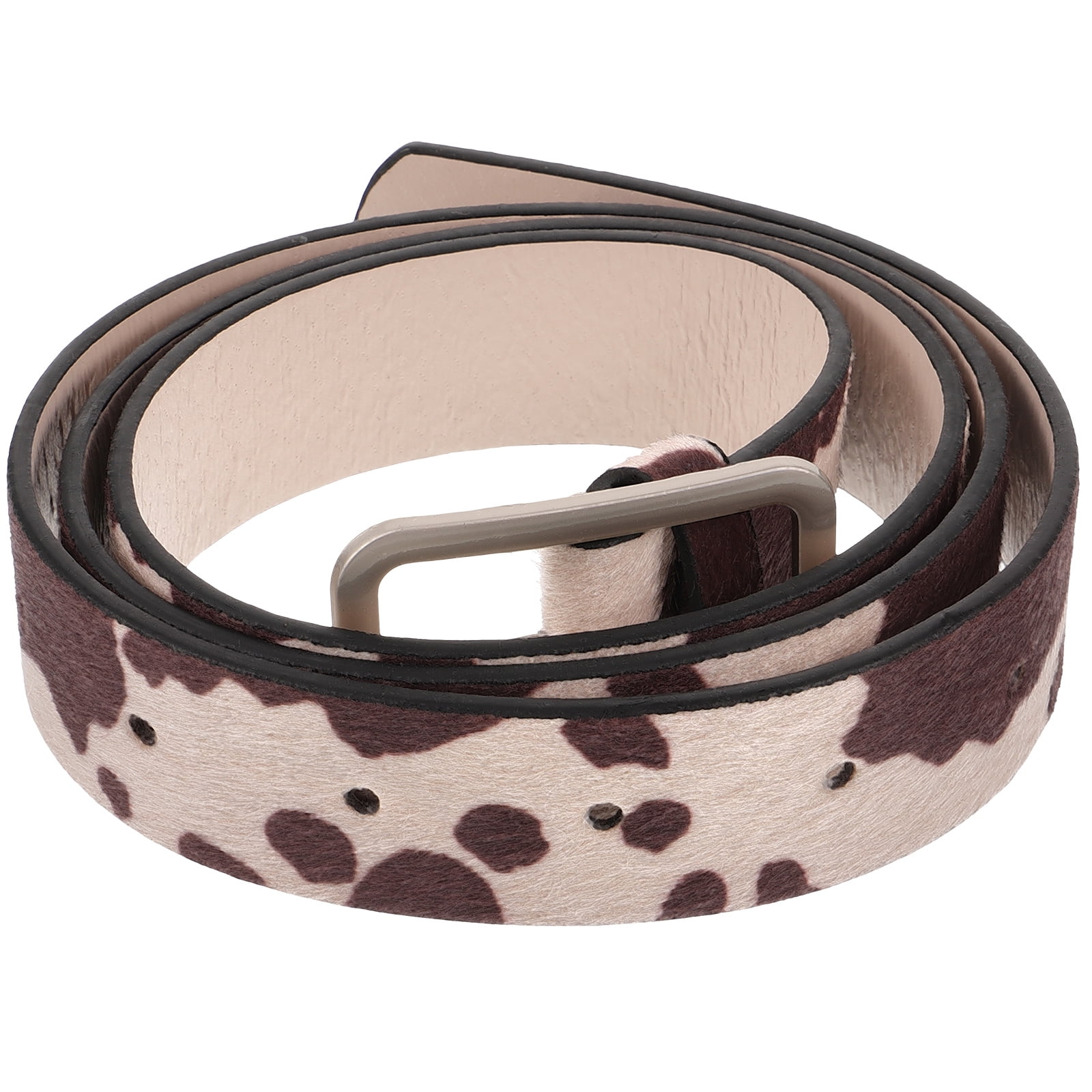 Haust Cow Print Belt Adjustable Pants Belt Western Belt Women Animal ...