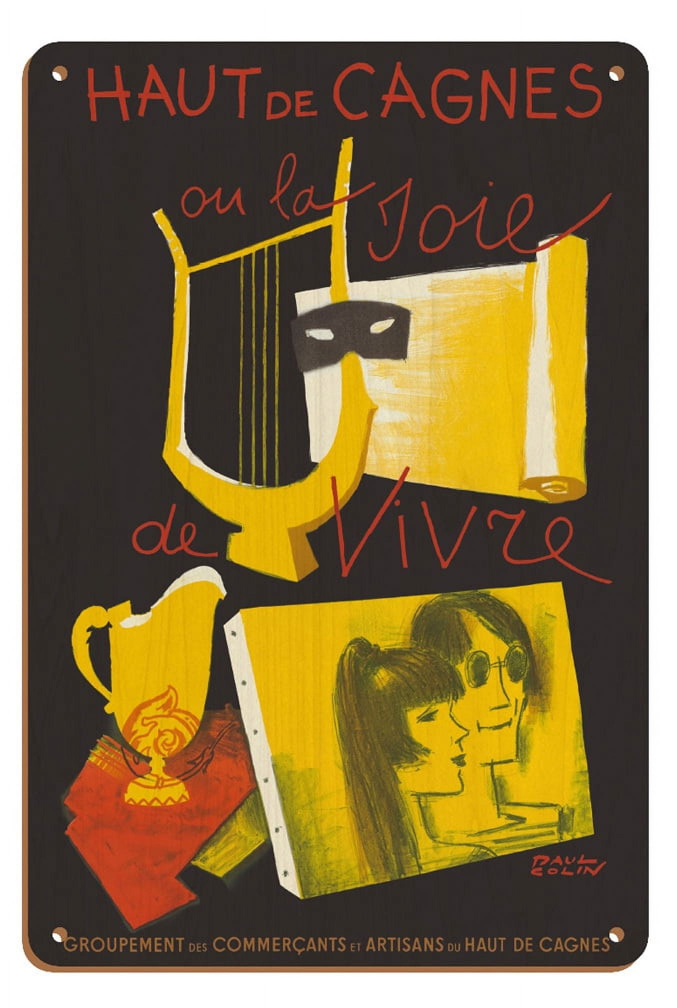 Haut de Cagnes France - The Joy of Living (La Joie de Vivre) - Vintage ...