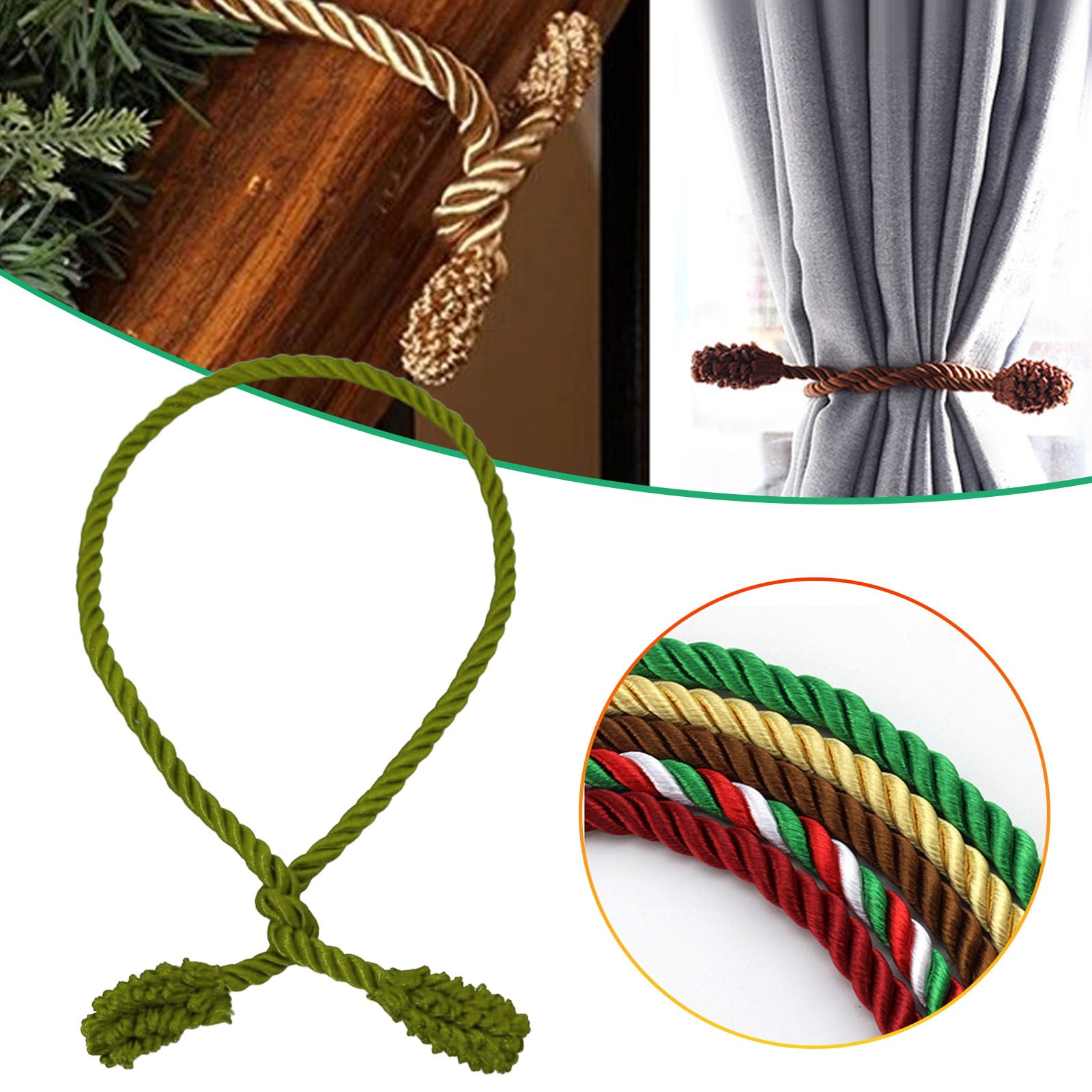 Haute Decor 12 Pack 20" Reusable Twist Ties - Multi-Use Fabric-Covered ...