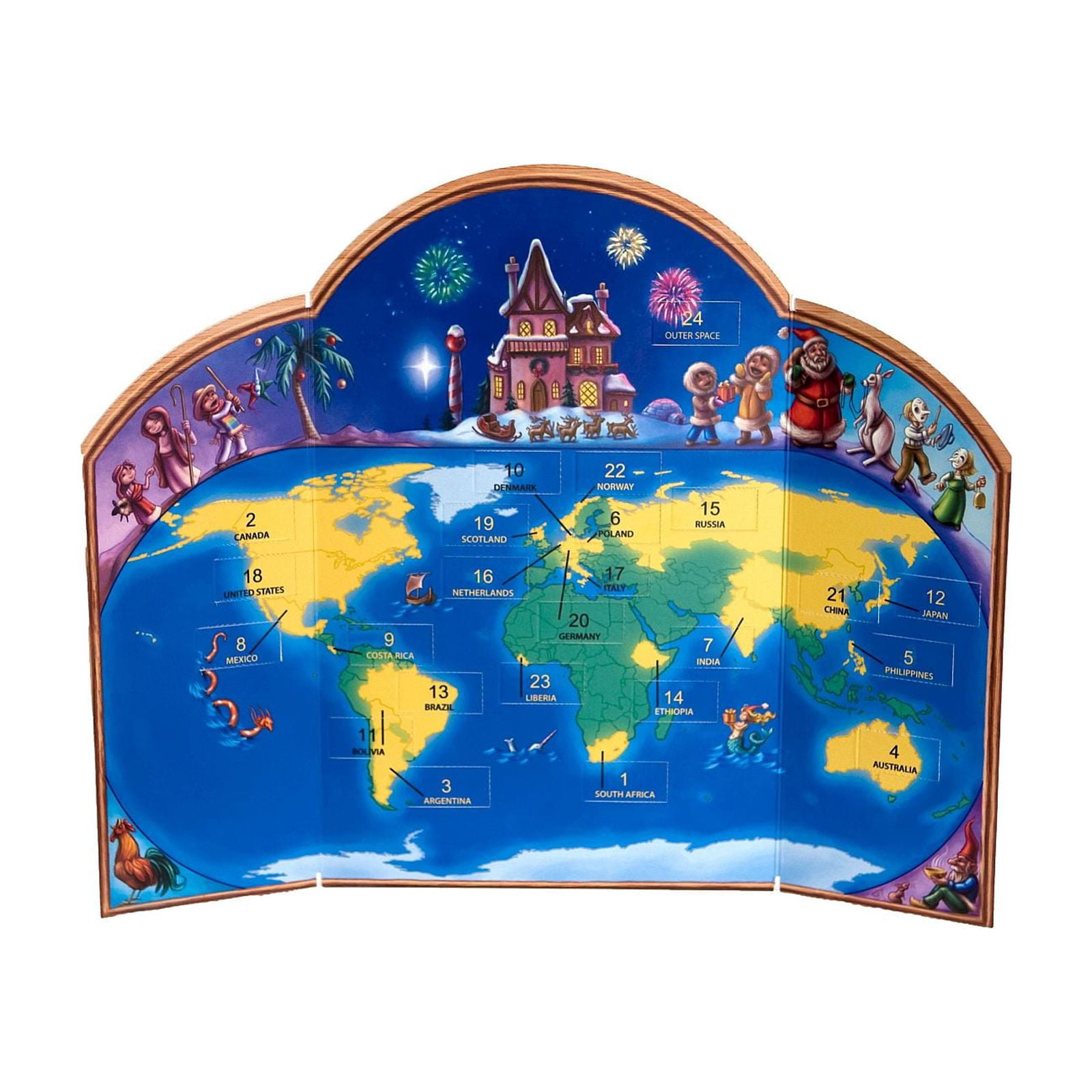 Haute Decor Advent Calendar - Christmas Around the World - Walmart.com