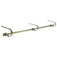 Haute Decor Expandable Holiday MantleClip Stocking Holder Rod, Brass ...