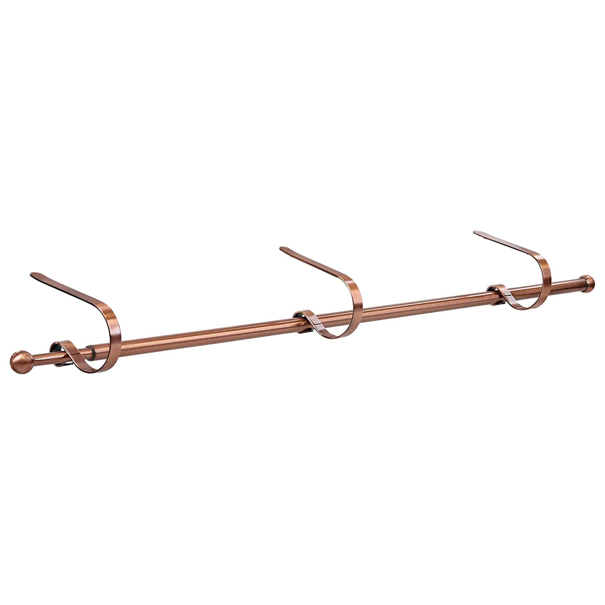 Haute Decor Expandable Holiday MantleClip Stocking Holder Rod, Copper ...