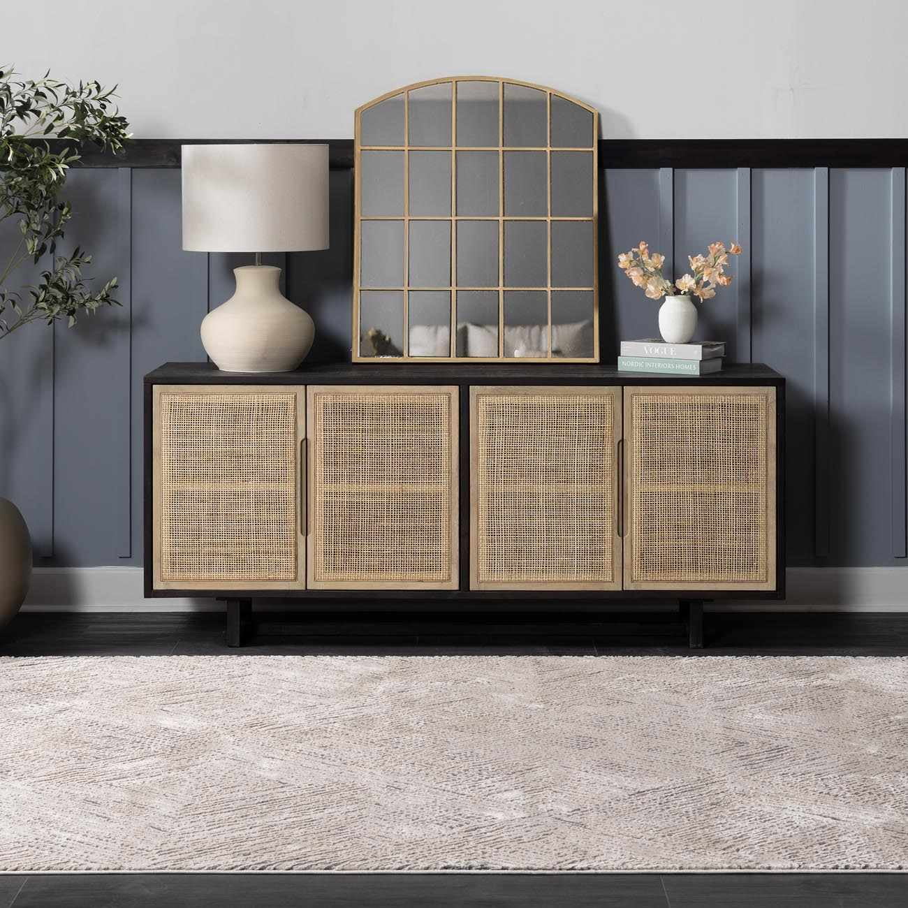 Hauteloom Aldis Recycled Material Living Room, Bedroom Area Rug ...