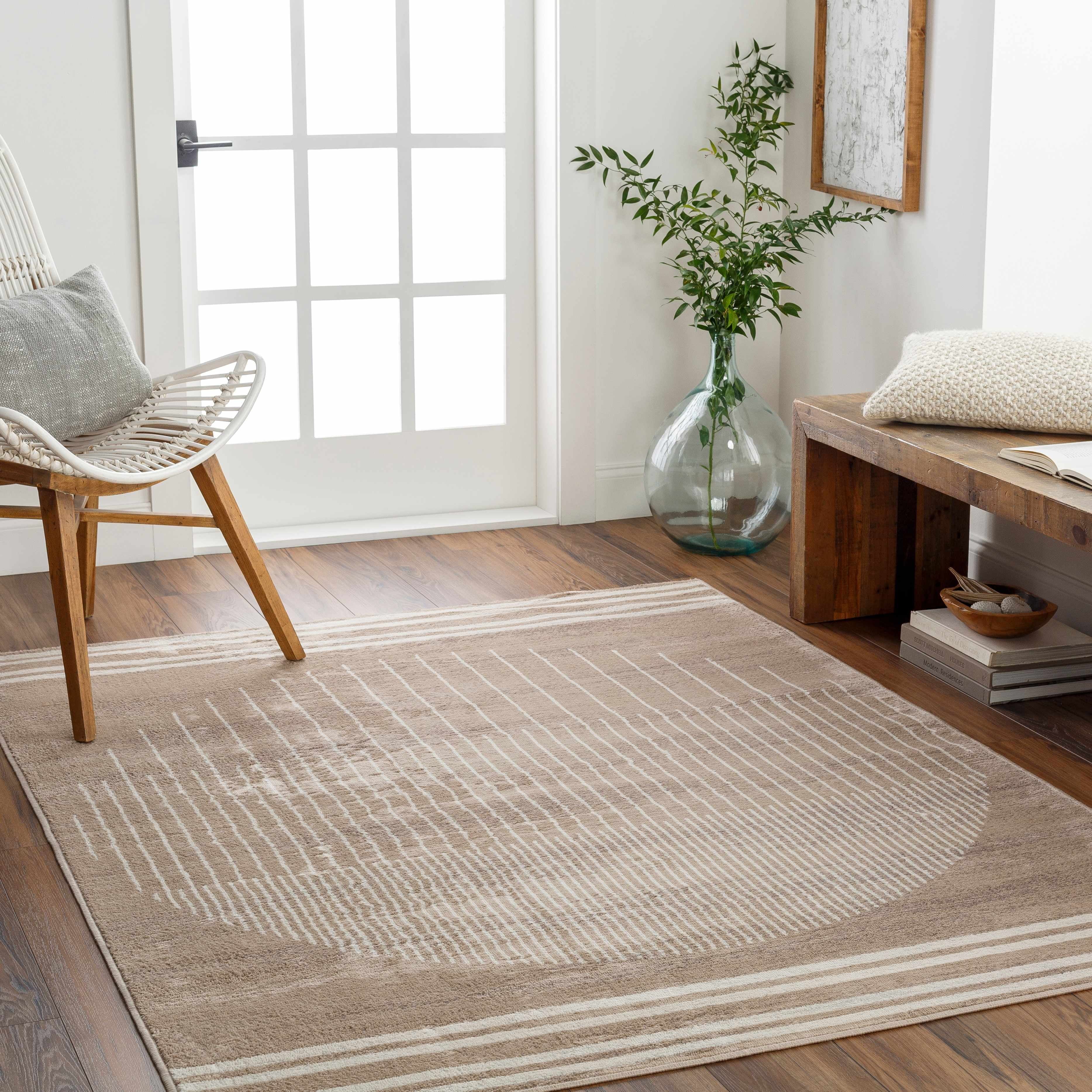 Hauteloom Yoad Contemporary Bedroom Living Room Farmhouse Area Rug ...