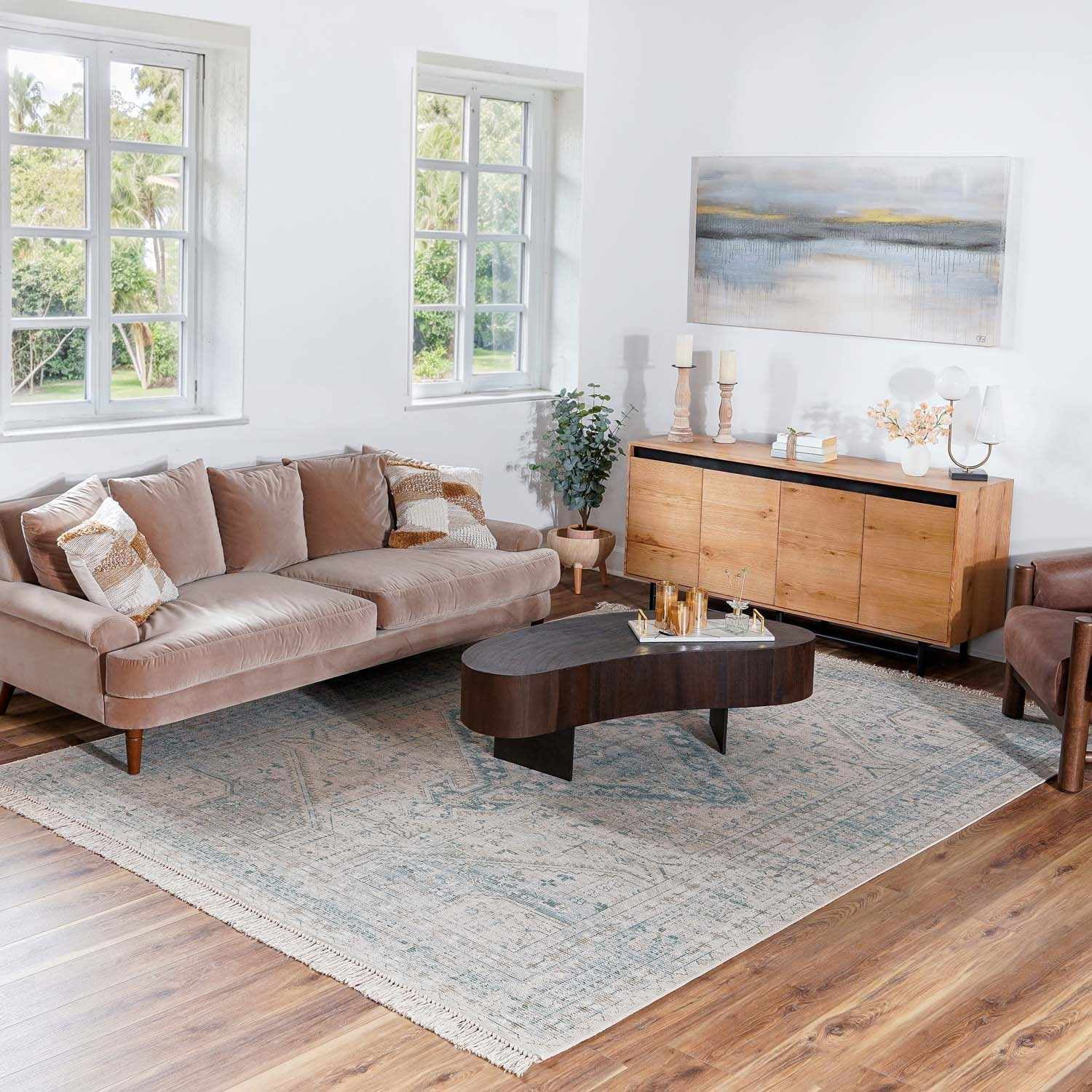 Hauteloom Birdham Living Room, Bedroom Area Rug - Traditional - Sage ...