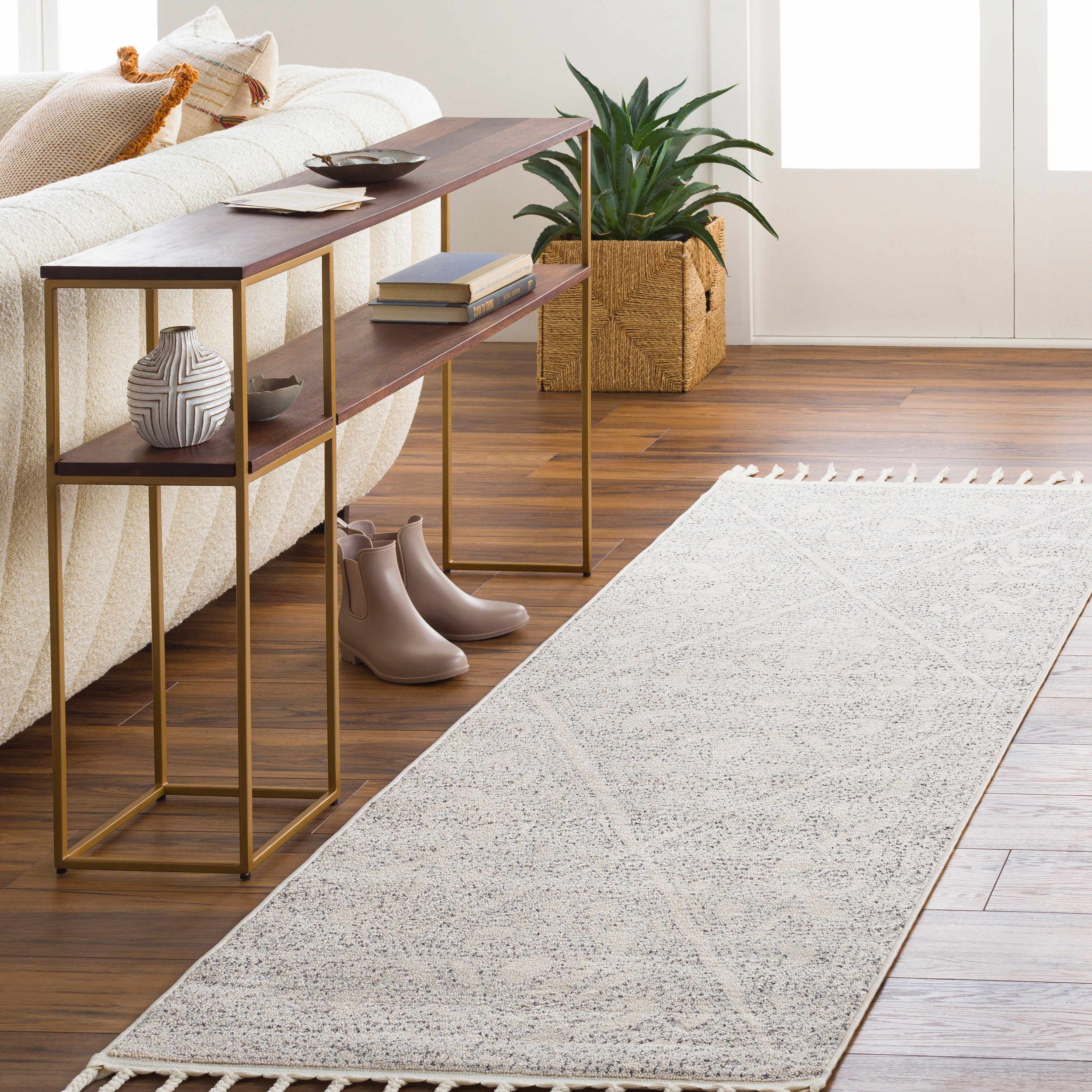 Hauteloom Birdwood Moroccan Farmhouse Hallway Entryway Runner Rug ...