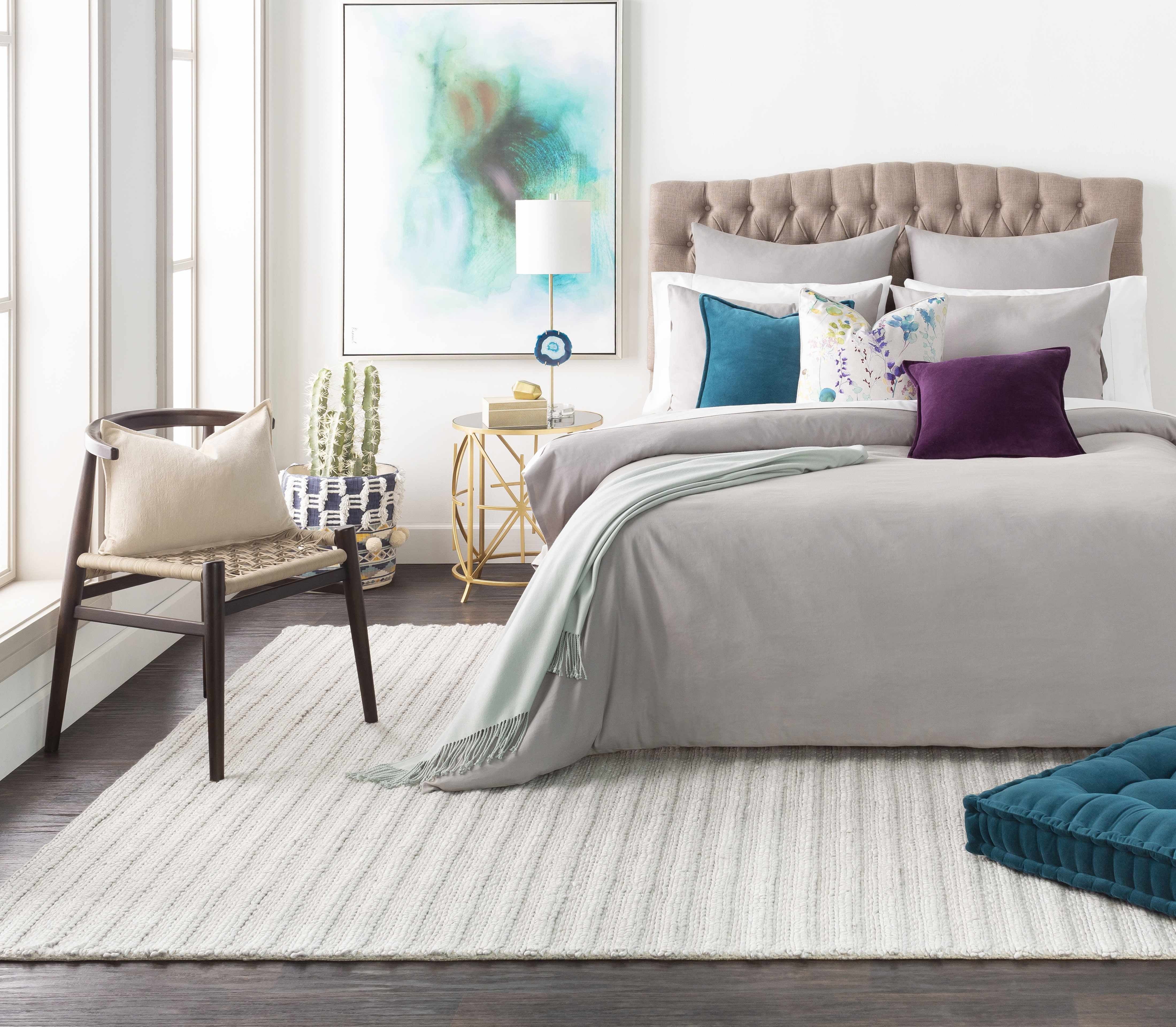 Hauteloom Boynton Living Room, Bedroom Area Rug - Wool & Viscose ...