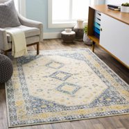 Hauteloom Pukwana Traditional Medallion Foyer Area Rug - Persian ...