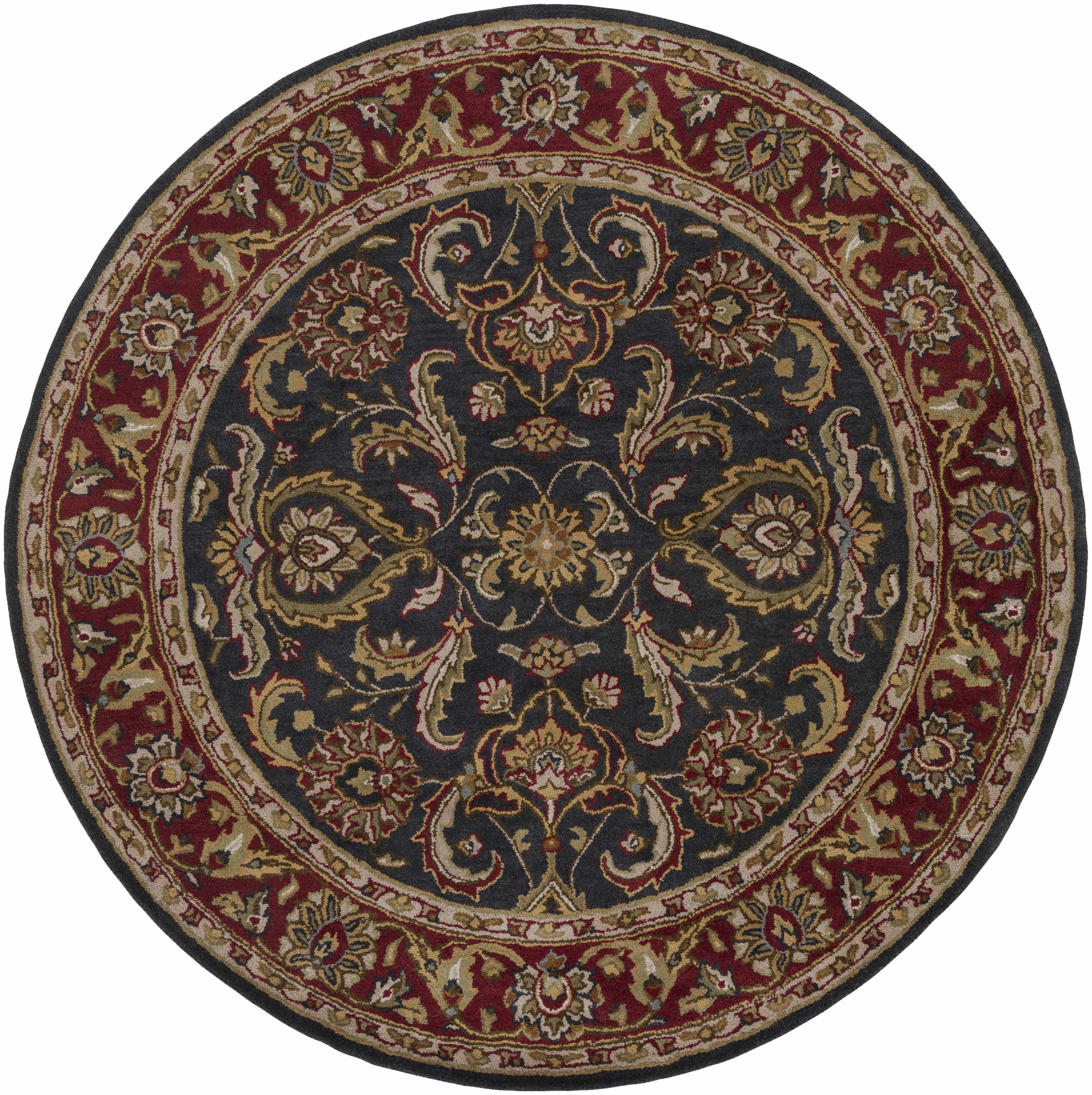 Hauteloom Bunola Wool Living Room, Bedroom Area Rug - Traditional - Red ...