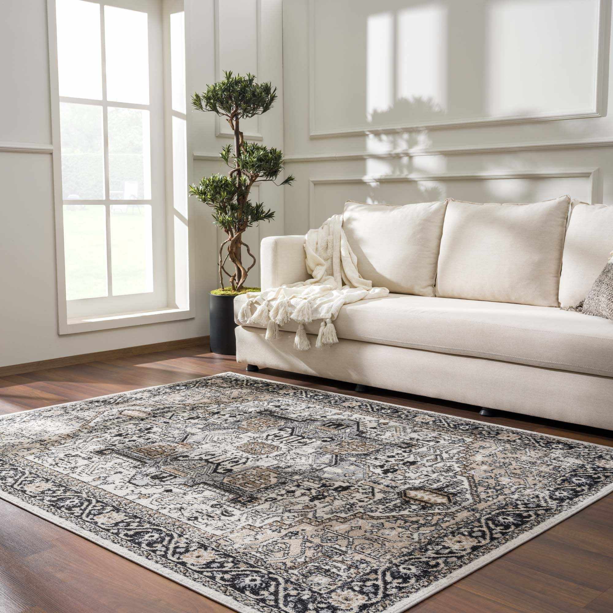 "Hauteloom Cabacungan 9'3"" x 12' Persian Medallion Rug - Machine Woven ...