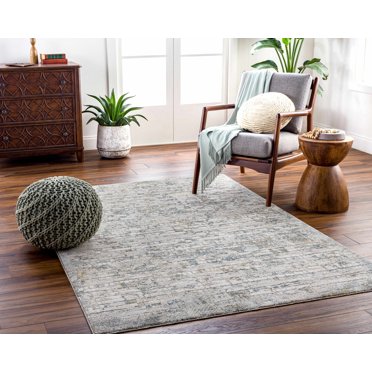 Hauteloom Hamal Living Room, Bedroom Area Rug - Ivory, Green, Gray - 7 ...