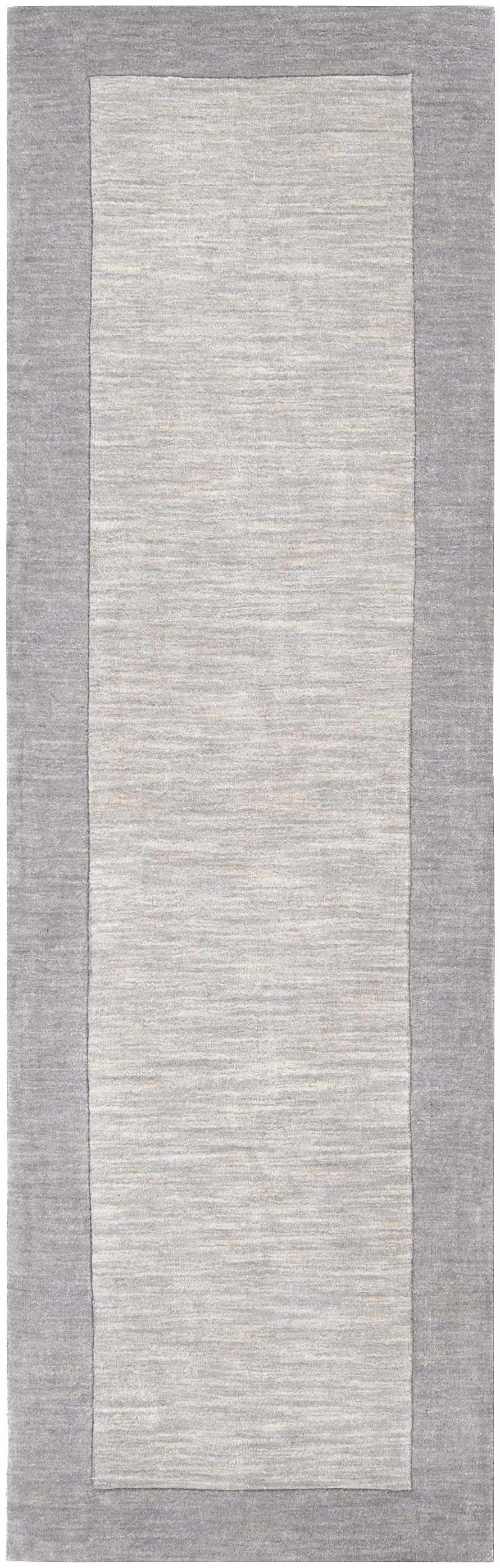 Hauteloom Champion Wool Hallway, Kitchen Runner Rug - Solid & Border ...