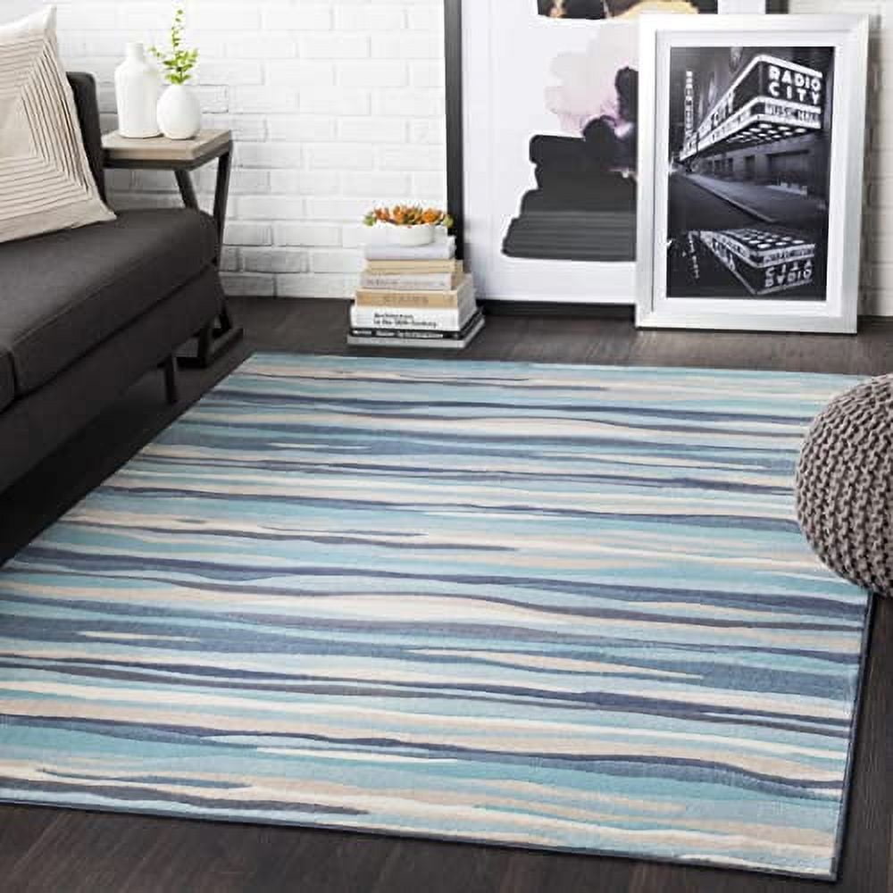 Hauteloom Champlin Living Room, Bedroom Area Rug - Modern Geometric ...