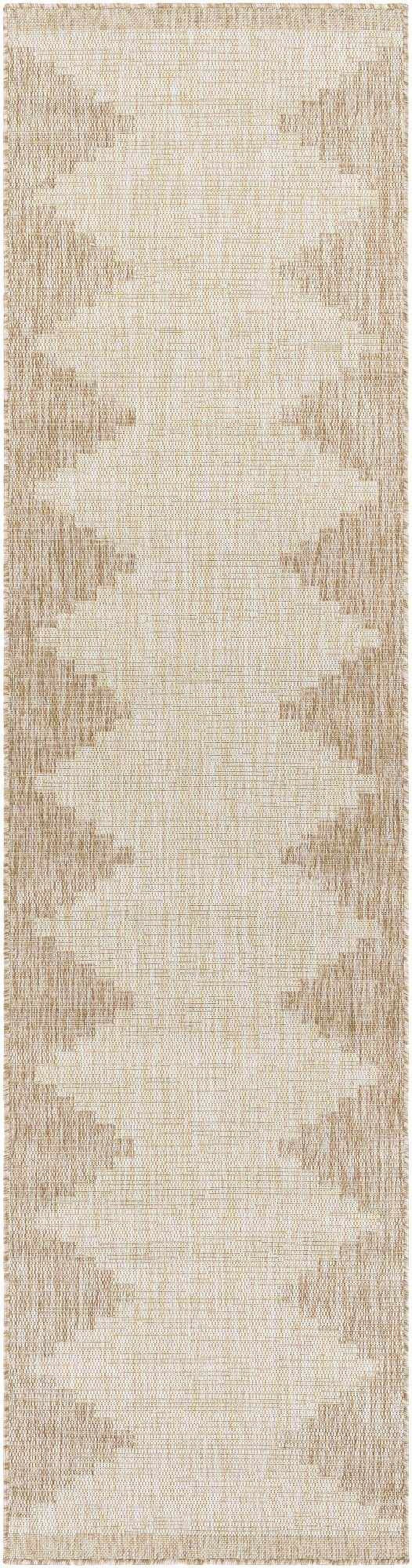 Linon Athena Runner, Natural with Brown, 2.6ft x 12ft - Walmart.com