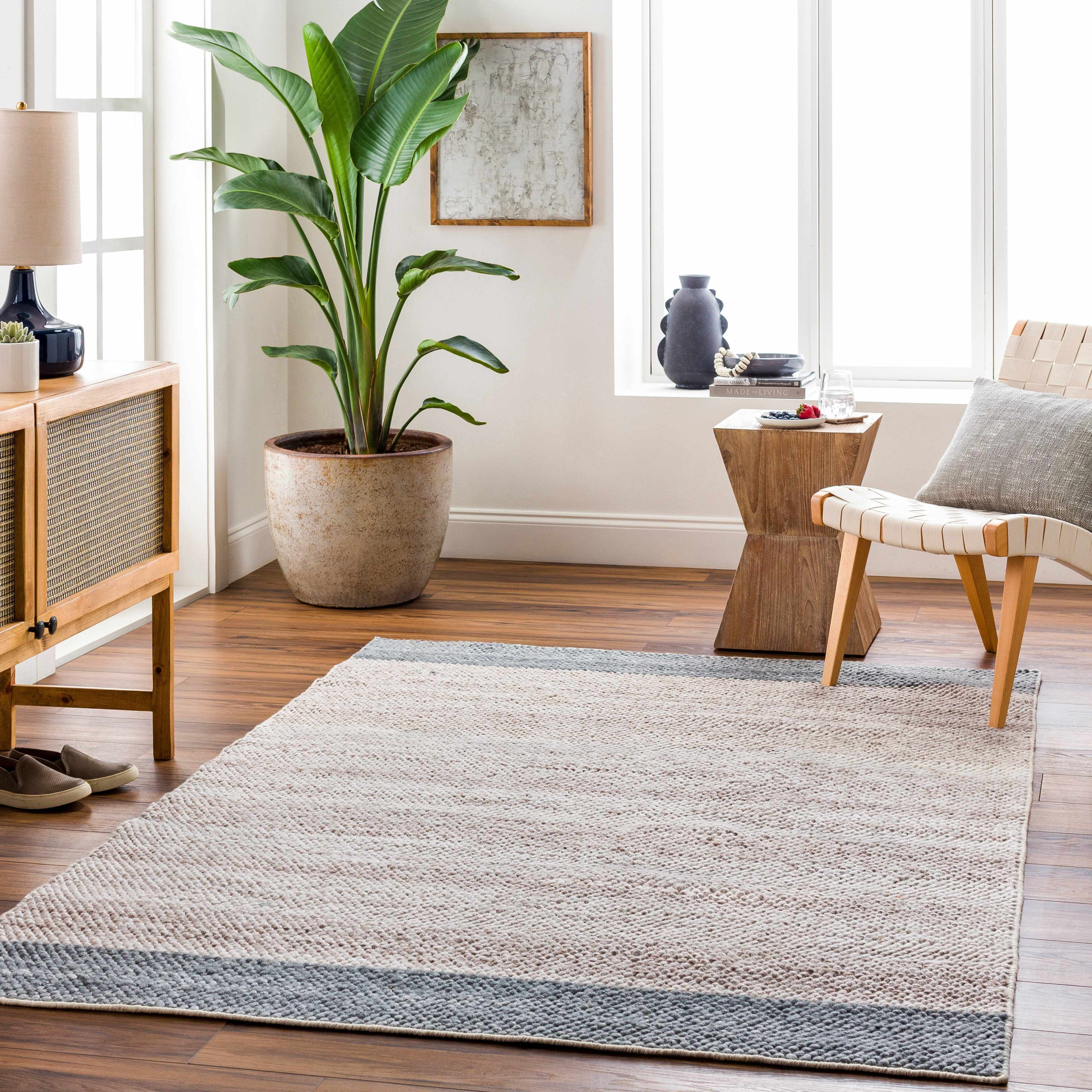 Hauteloom Edwin Recycled Material Living Room, Bedroom Area Rug ...