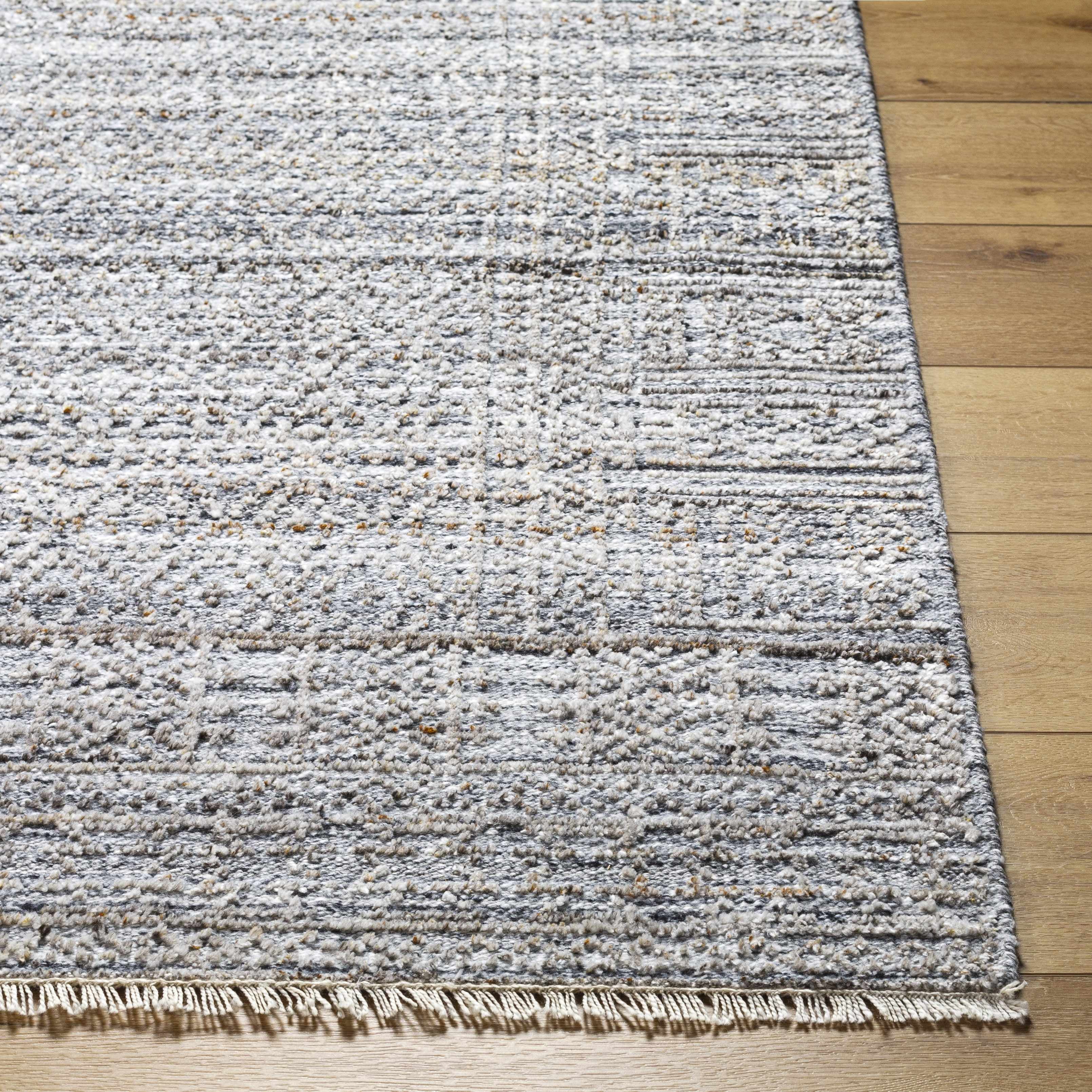 Hauteloom Eldad Recycled Material Living Room, Bedroom Area Rug - Brown ...