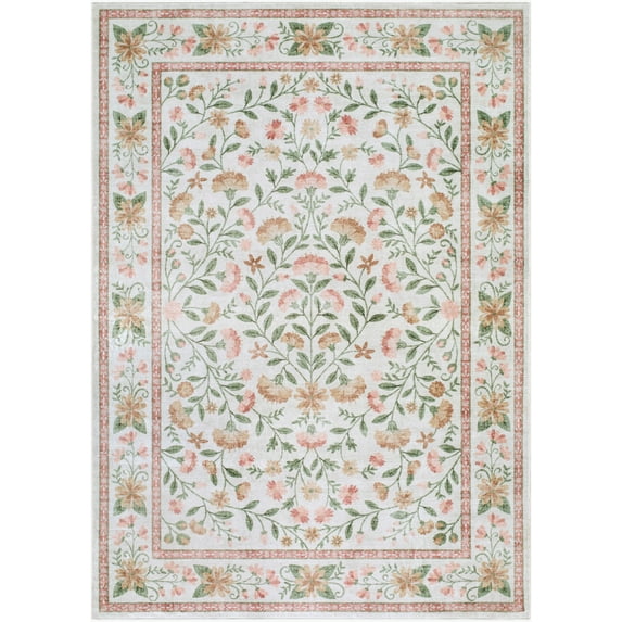 Hauteloom Ferlin Living Room, Bedroom Machine Washable Area Rug ...