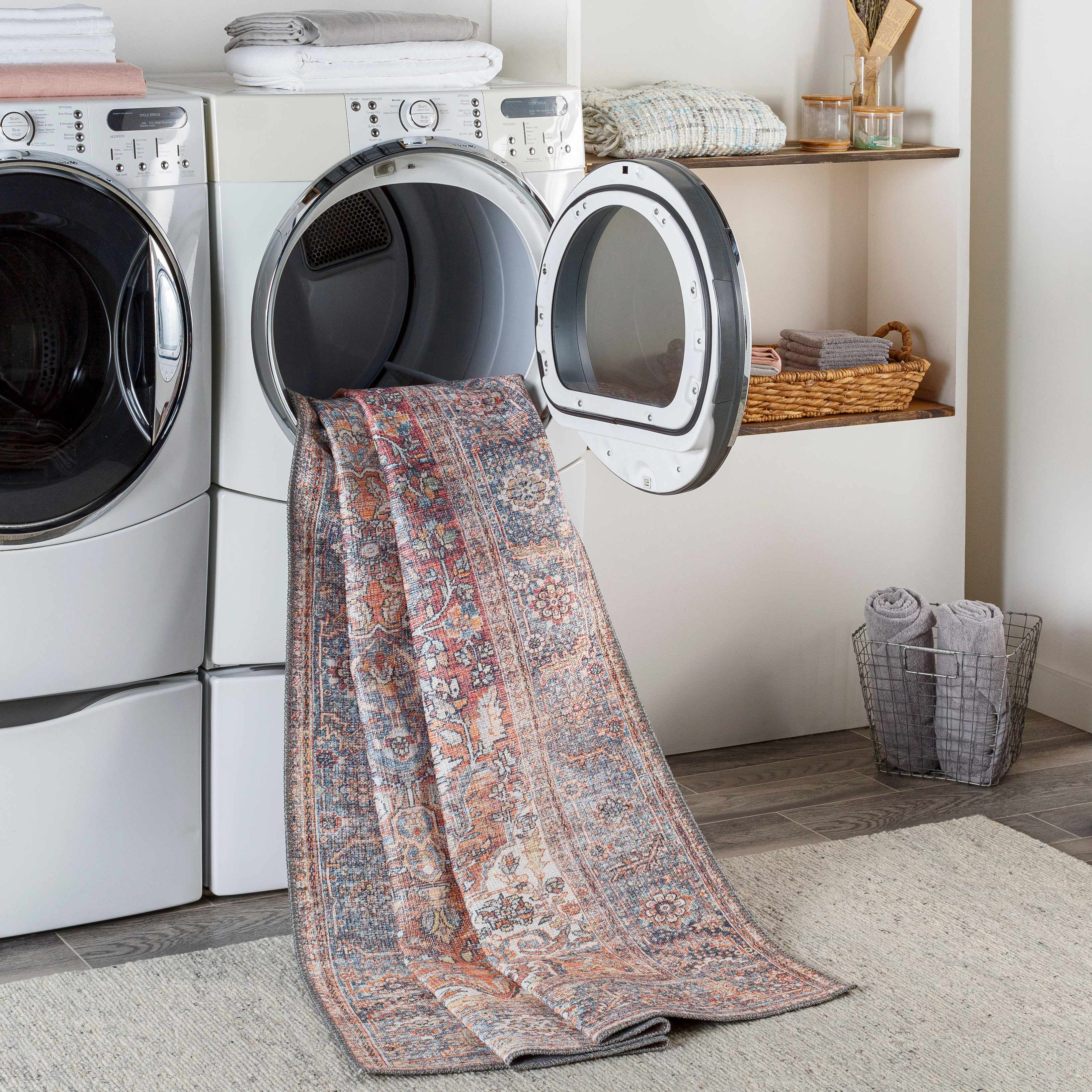 Hauteloom Gardnertown Living Room, Bedroom Machine Washable Area Rug ...