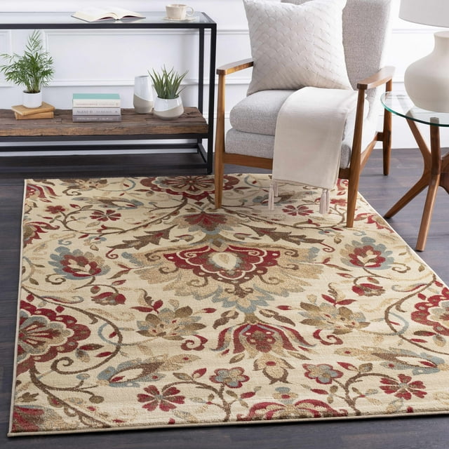 Hauteloom Hemet Living Room, Bedroom Area Rug - Transitional - Brown ...