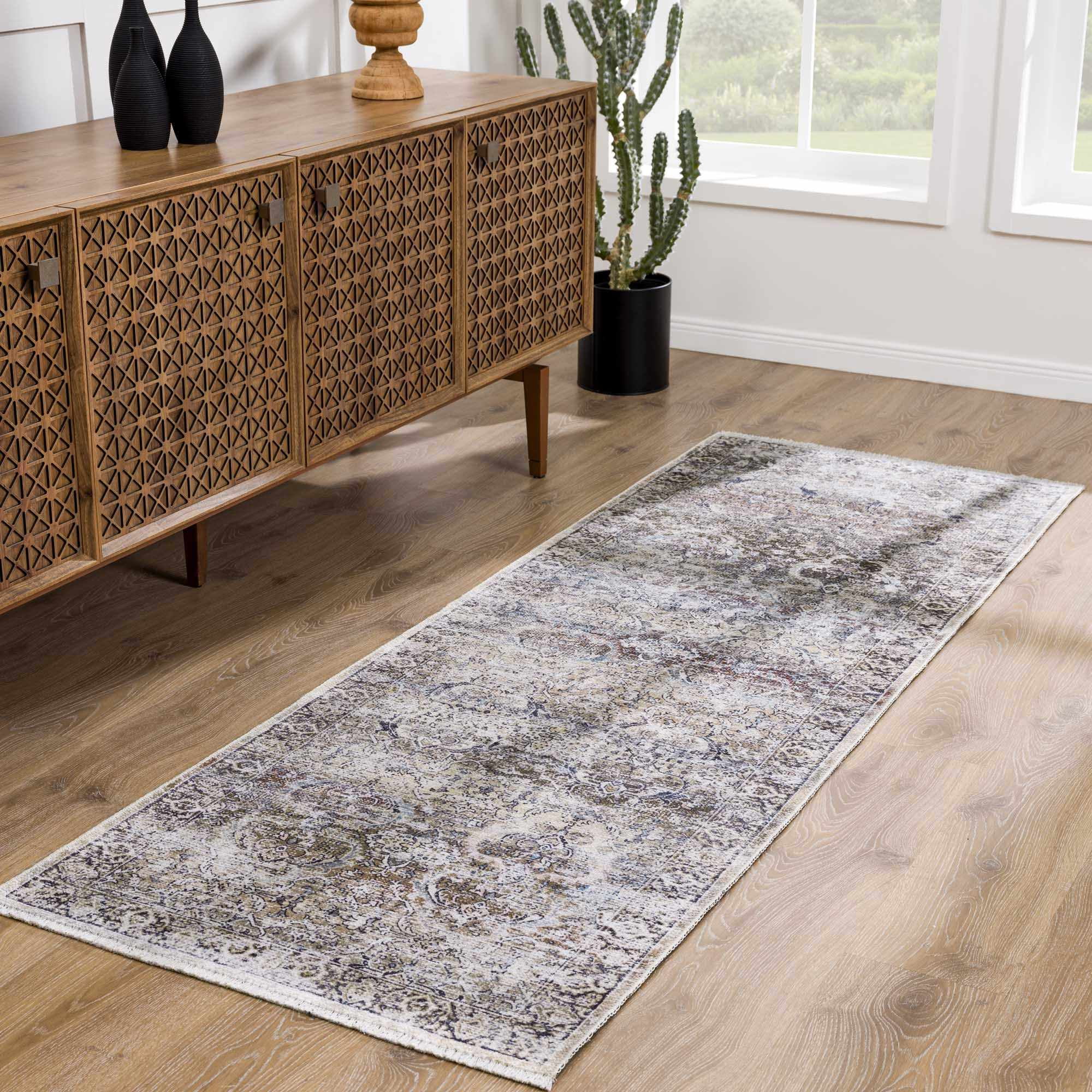 Hauteloom Holli Hallway, Kitchen Machine Washable Runner Rug ...