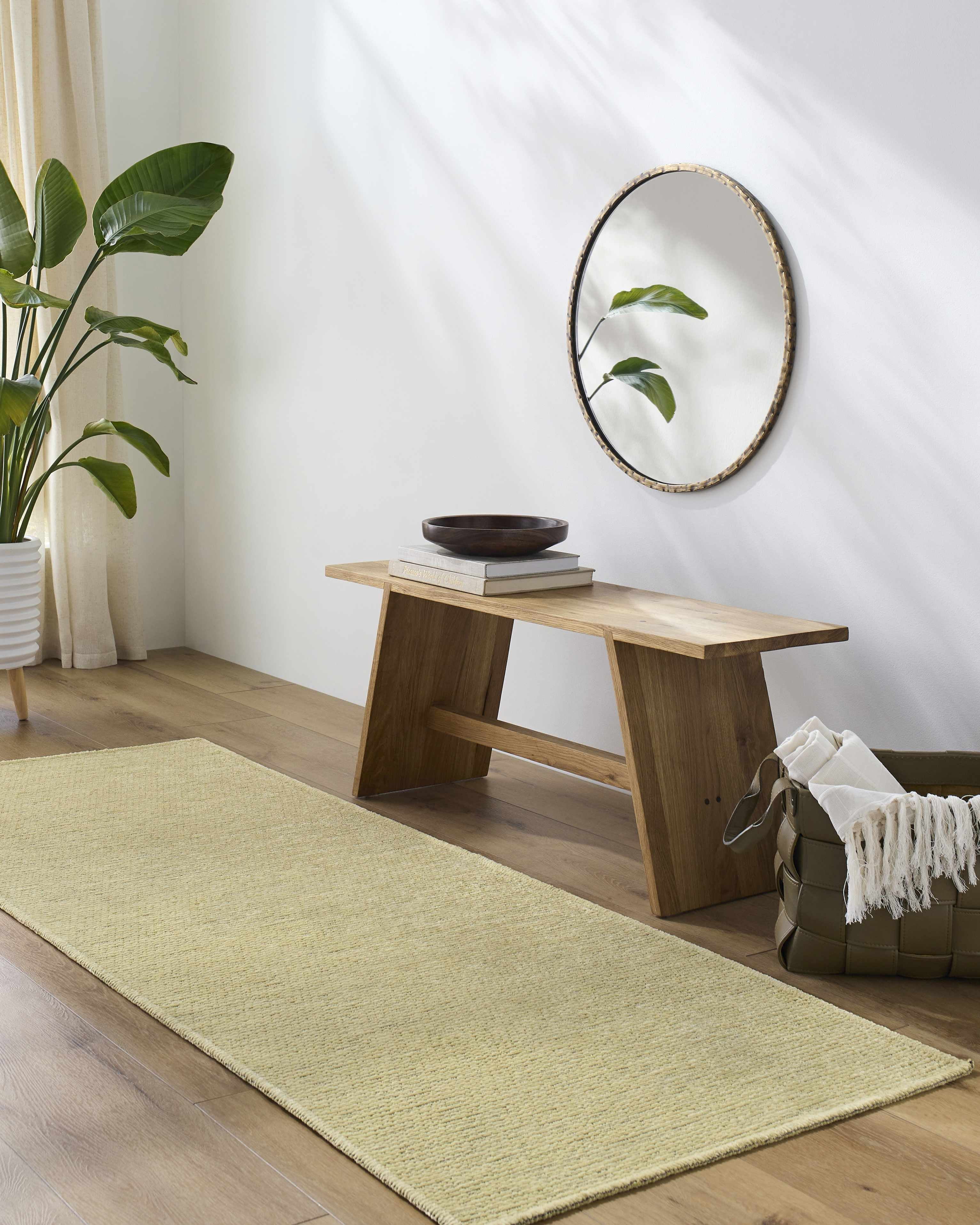 Hauteloom Isako Kitchen, Entryway, Hallway Solid Runner Rug - Machine ...