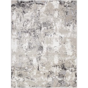Mainstays Abstract with Fringe 5'2" x 7' Area Rug for Living Room ...