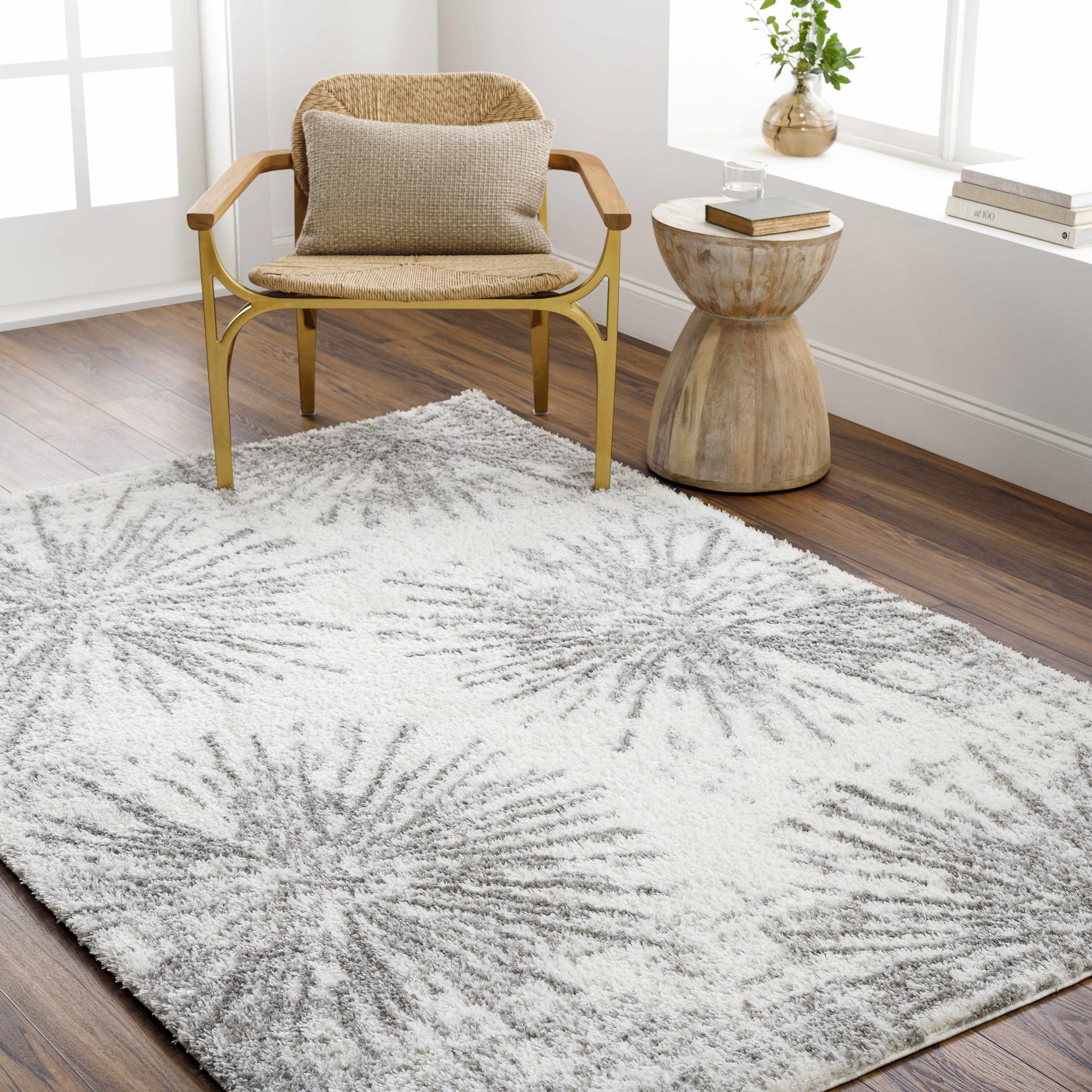 Hauteloom Javed Living Room, Bedroom Area Rug - Plush Pile - 5'3" x 7 ...