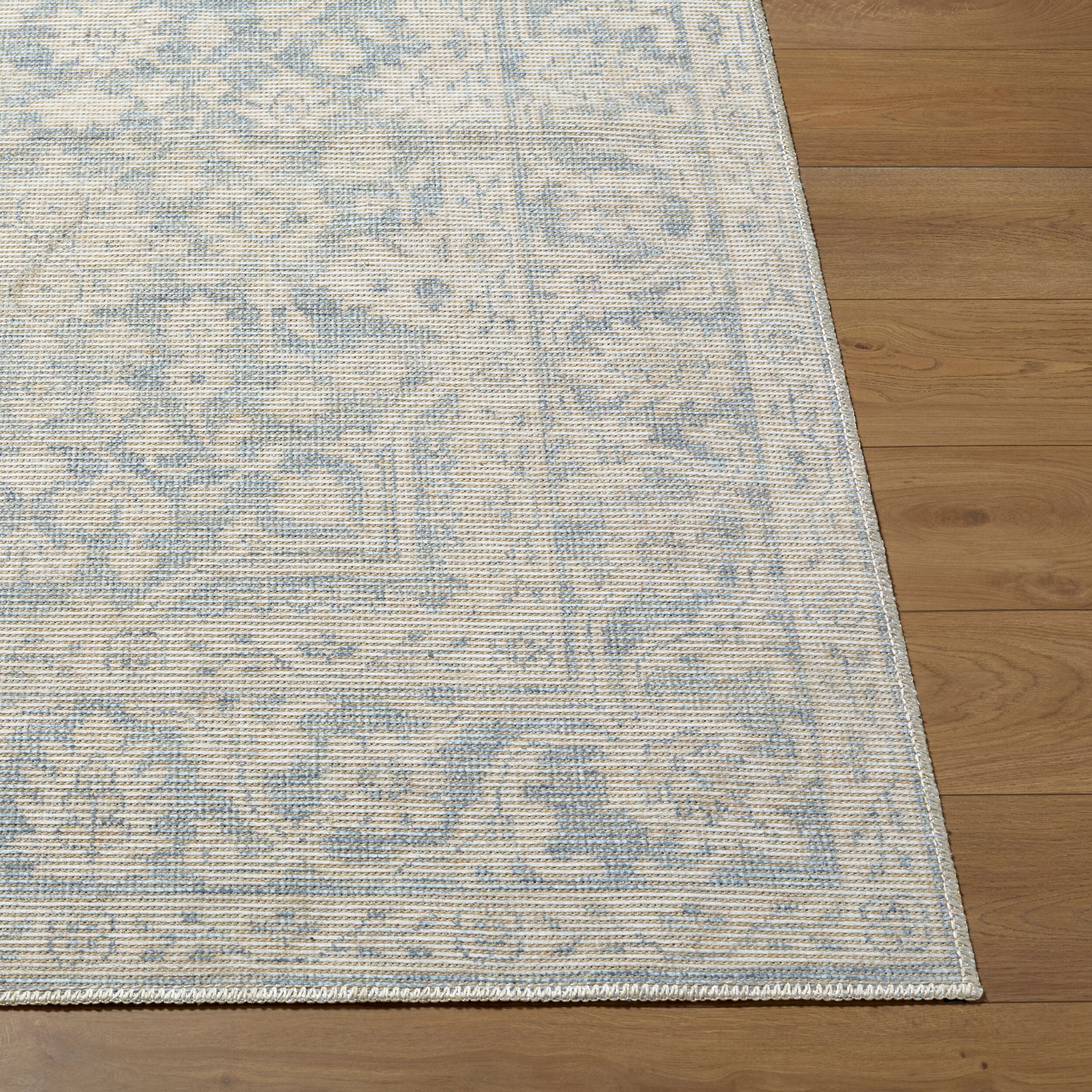 Hauteloom Jeanne Jute Living Room, Bedroom Area Rug - Traditional - Sky ...