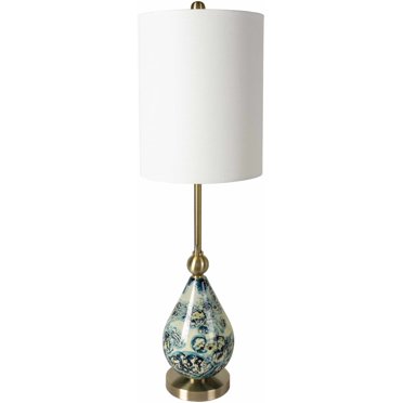 SAFAVIEH Hanron 26 in. Coastal Table Lamp, Blue - Walmart.com