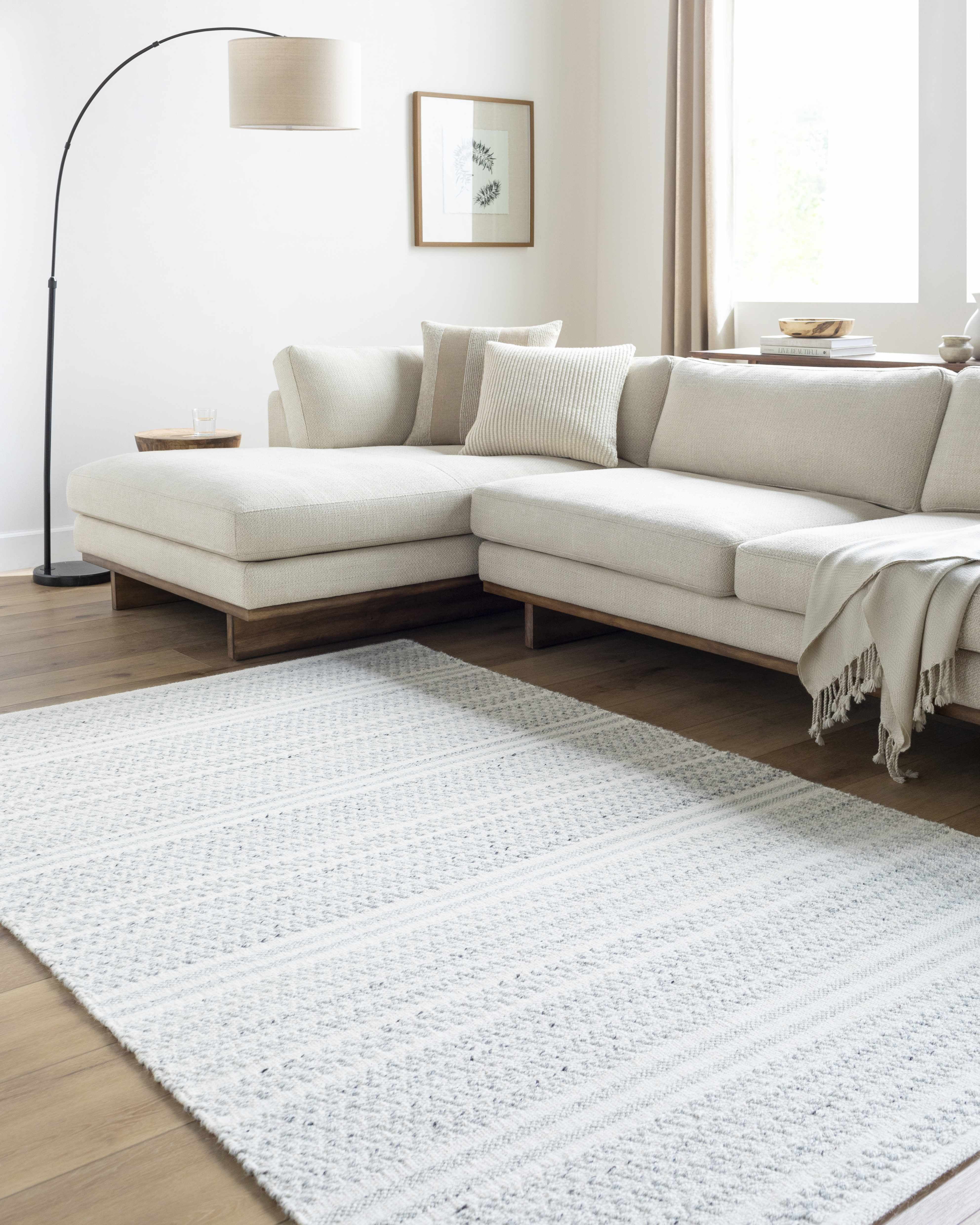 Hauteloom Kendi Wool Living Room, Bedroom Area Rug - Modern Farmhouse ...