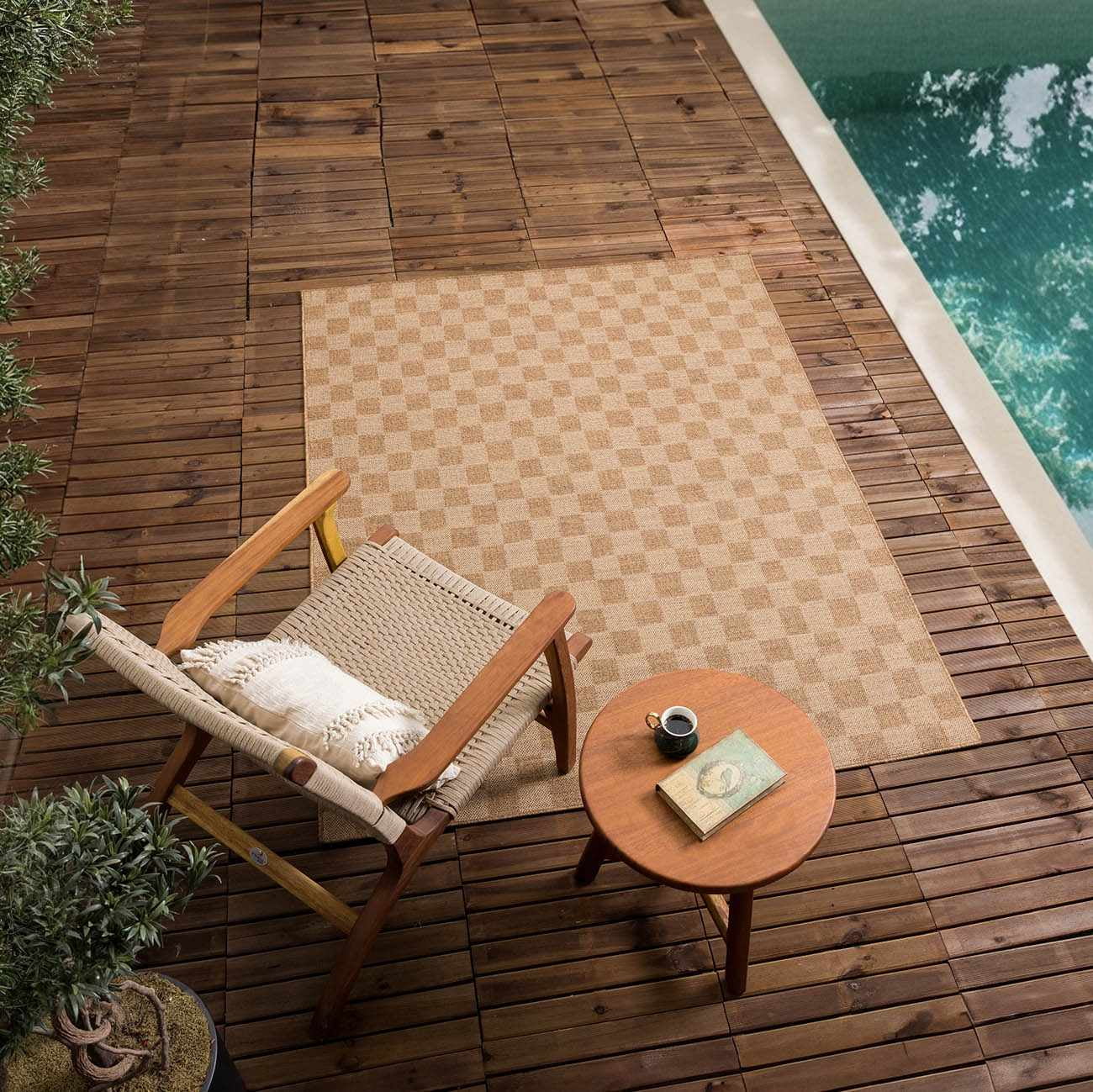 Hauteloom Kuval Living Room, Bedroom Patio Outdoor Area Rug ...