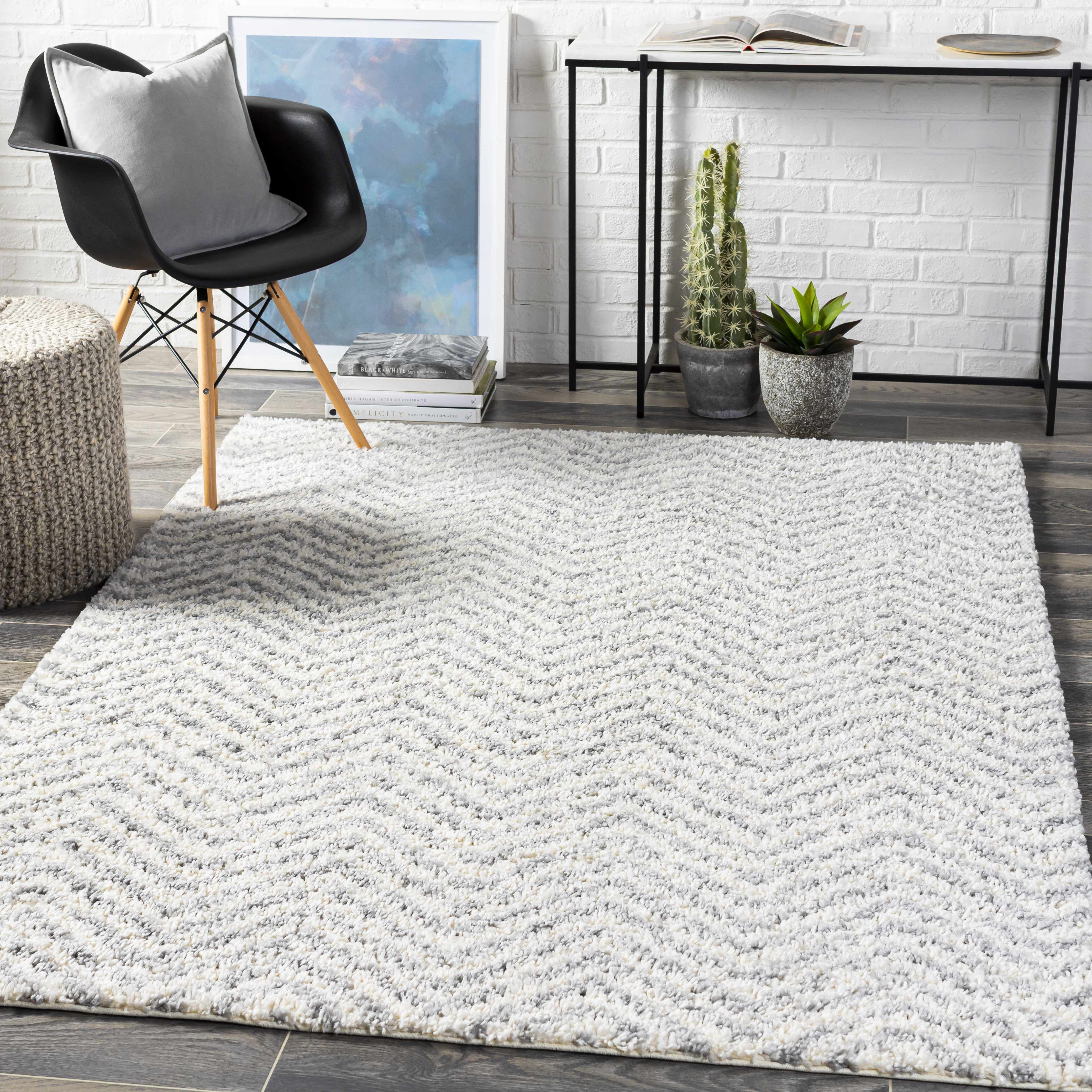 Hauteloom Lux Shag - Moroccan Farmhouse Living Room Shaggy Area Rug ...