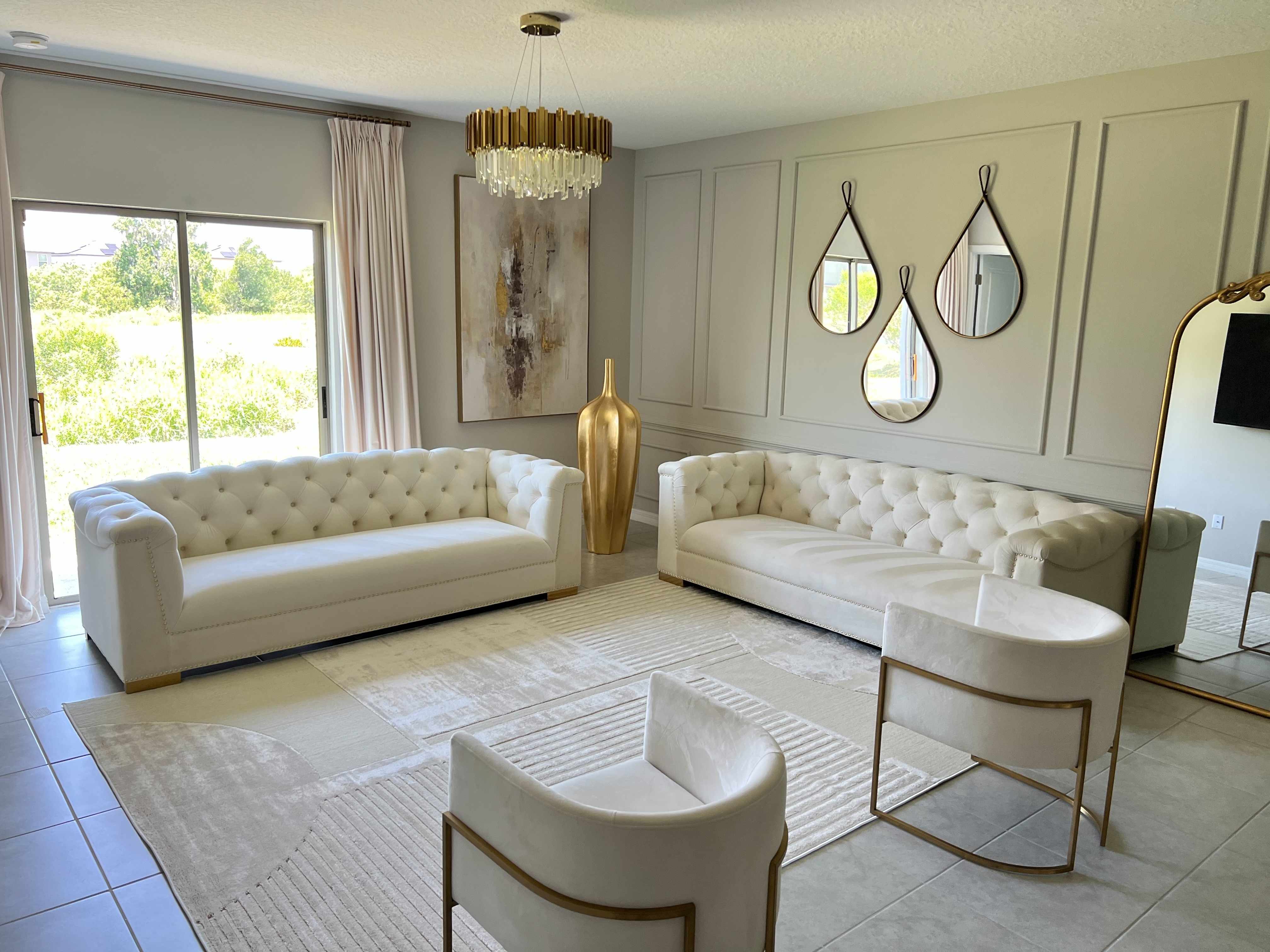 Mainstays Apollo Striped Indoor Polypropylene Area Rug, Tan and ...