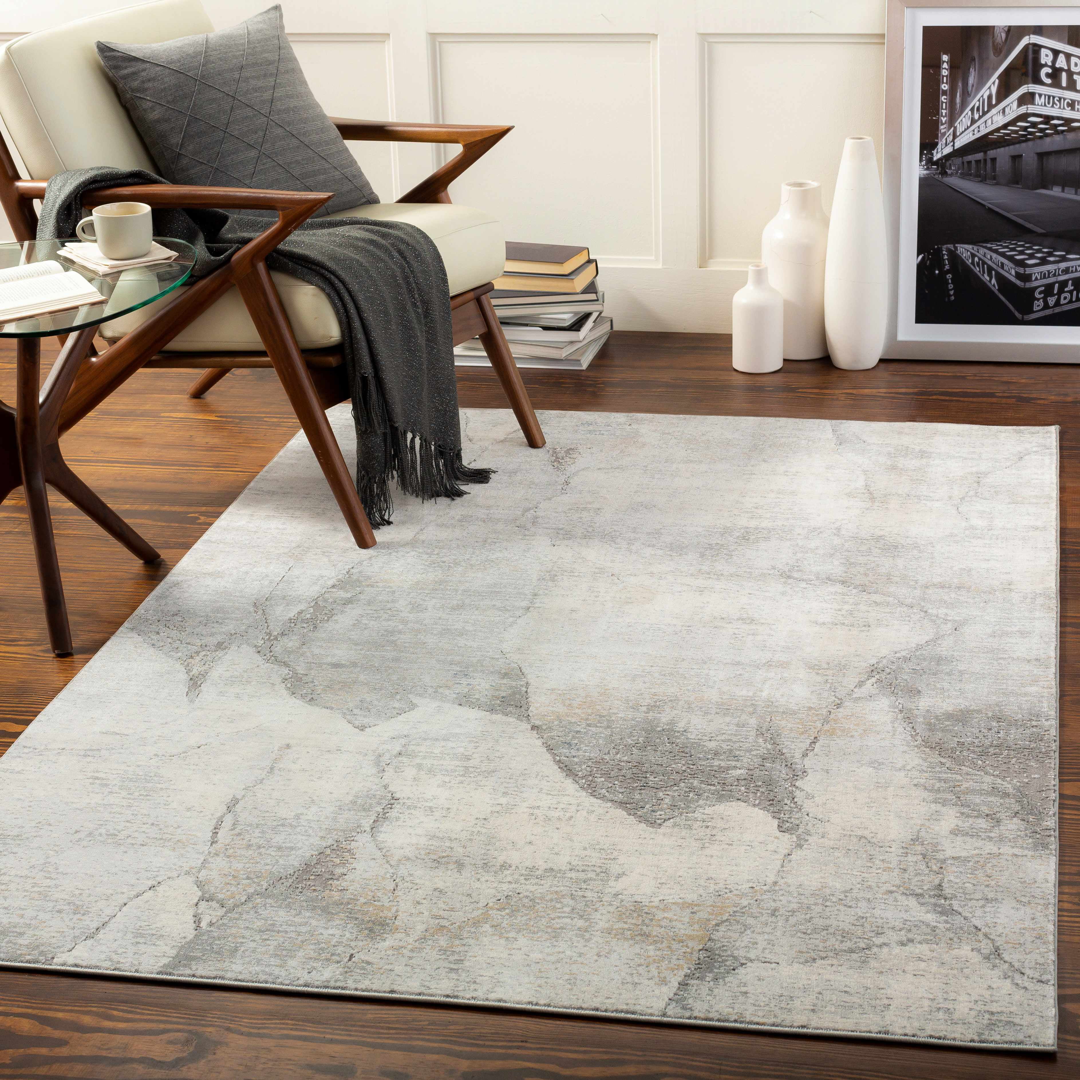 Hauteloom Marble Swirl Collection Living Room Bedroom Dining Room Area ...
