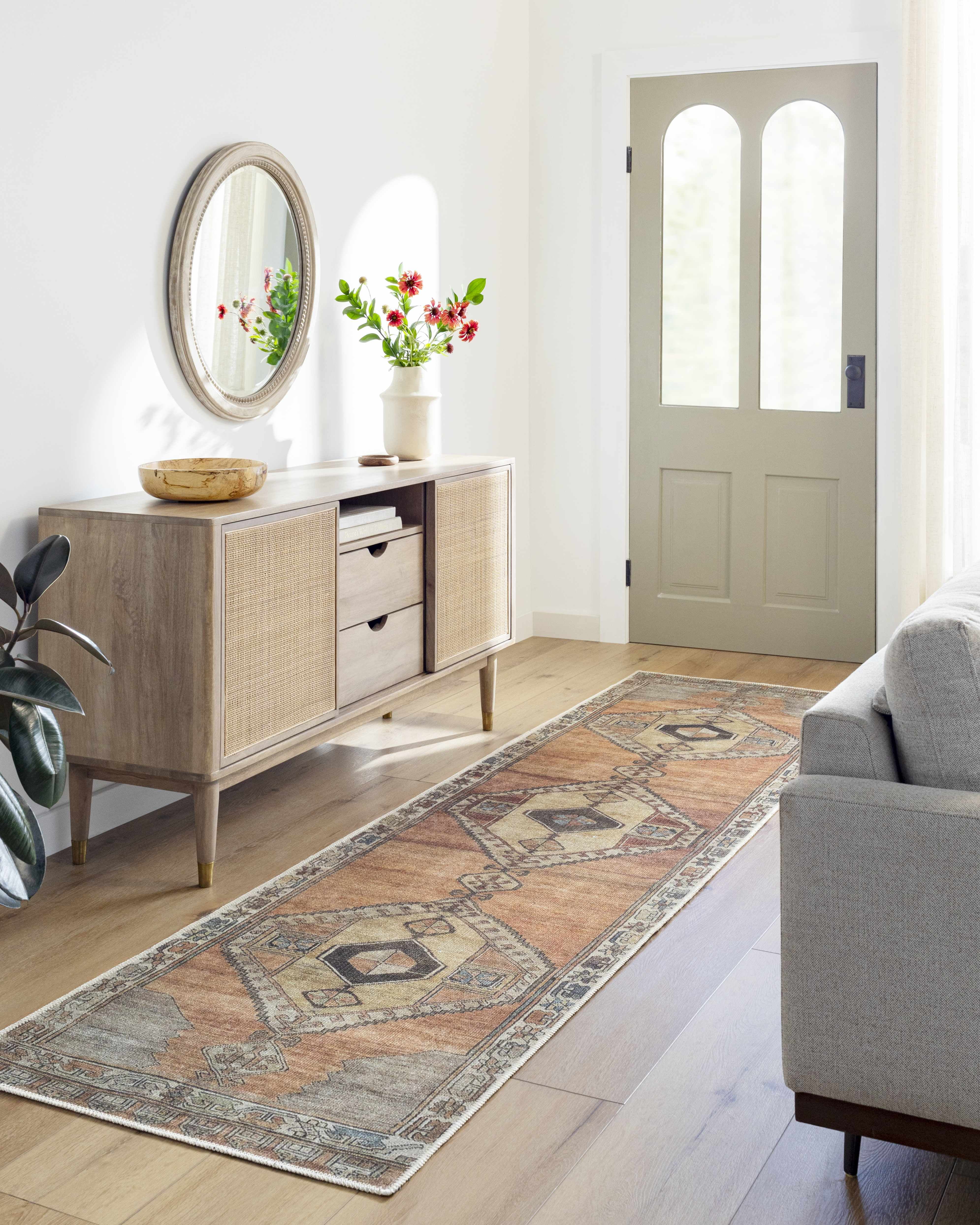 Hauteloom Medinah Machine Washable Vintage Distressed Oriental ...