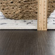 "Hauteloom Dekel Large Indoor/Outdoor Area Rug - Black, Gray, Beige - 5'3"" x 7' for Living Room ...