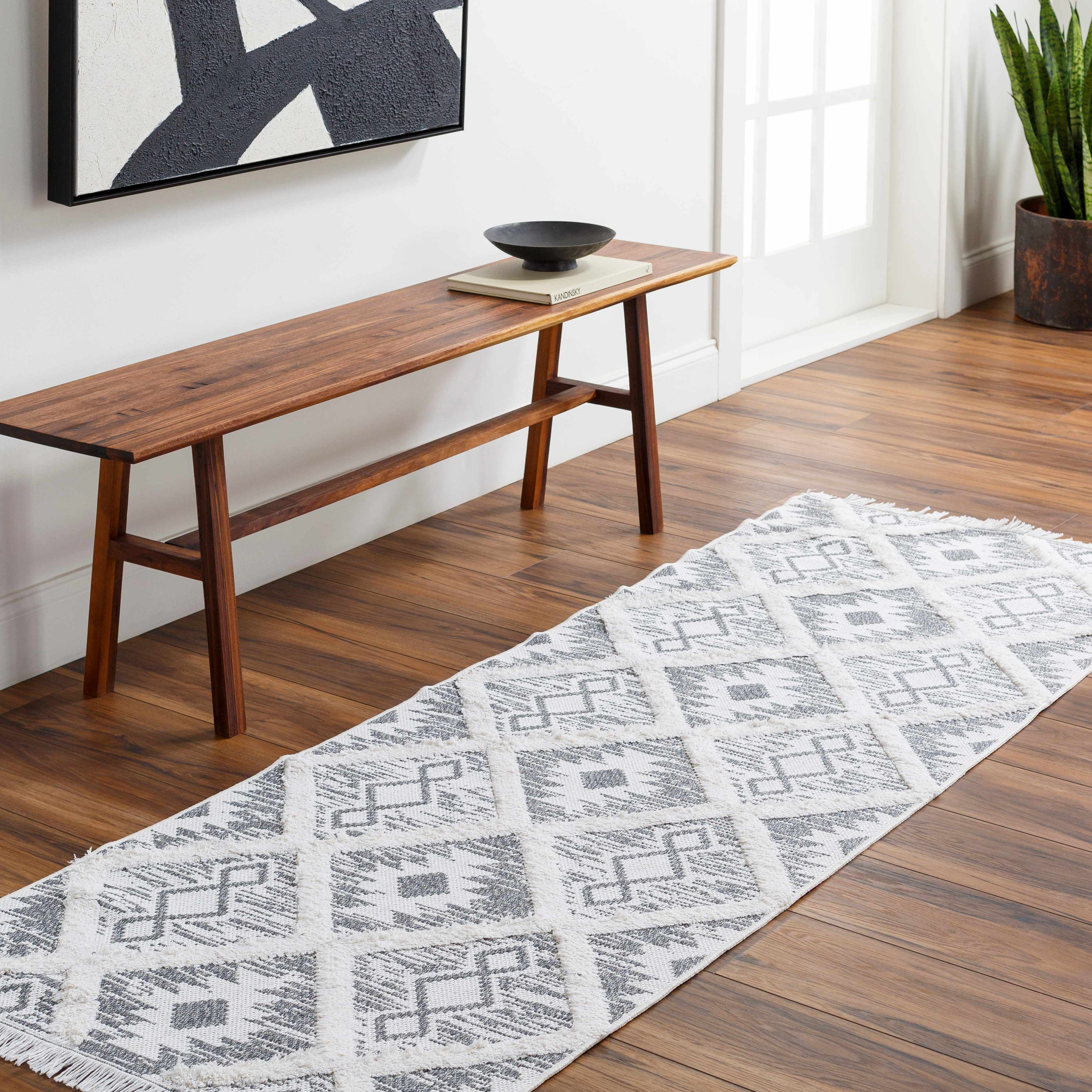 Hauteloom Moto Living Room, Bedroom Area Rug - Rustic - High Pile ...