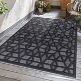 Hauteloom Nuri Outdoor Area Rug - Outside Porch Patio Rug Carpet ...