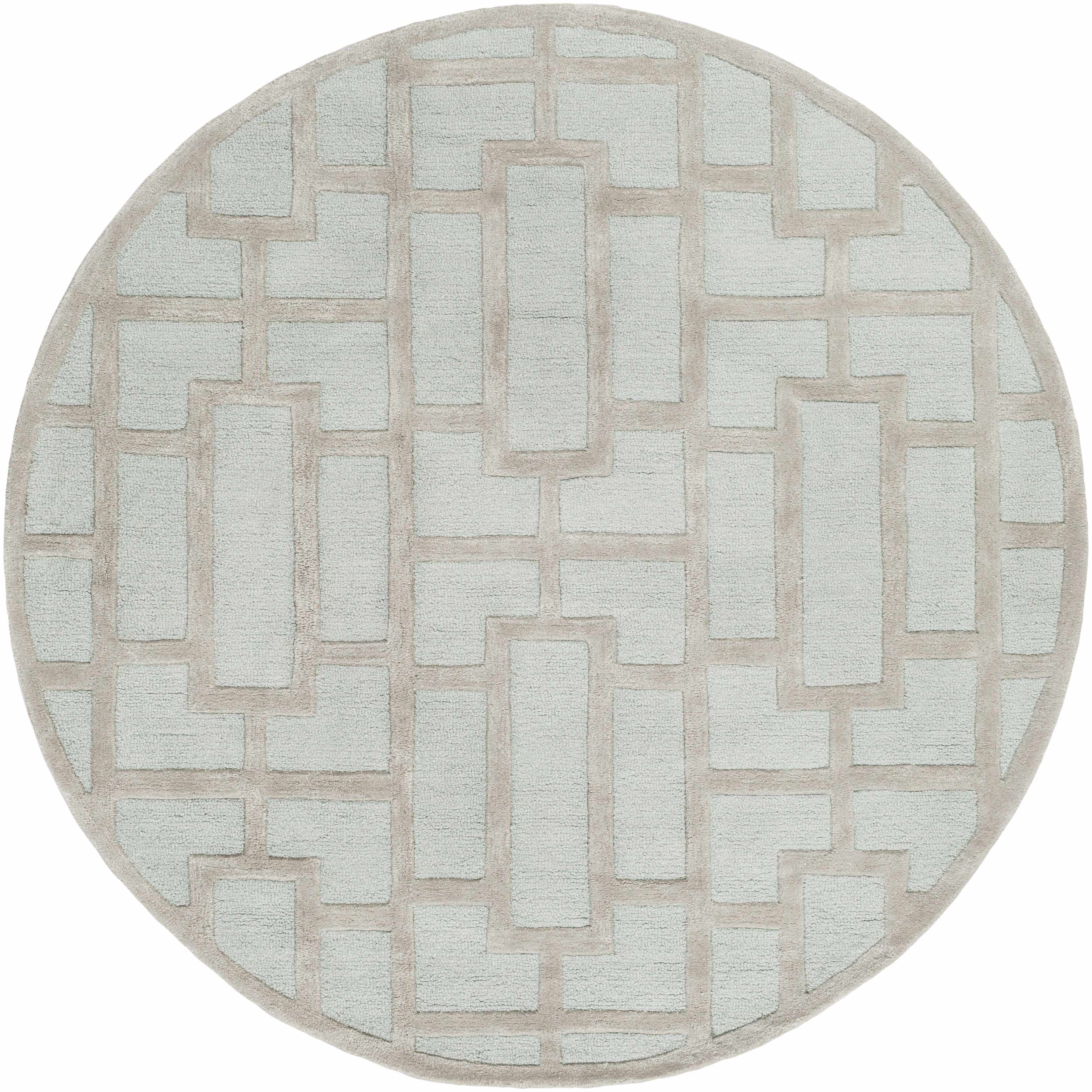 Hauteloom Orma Modern Moroccan Trellis 8' Round Area Rug - Abstract ...