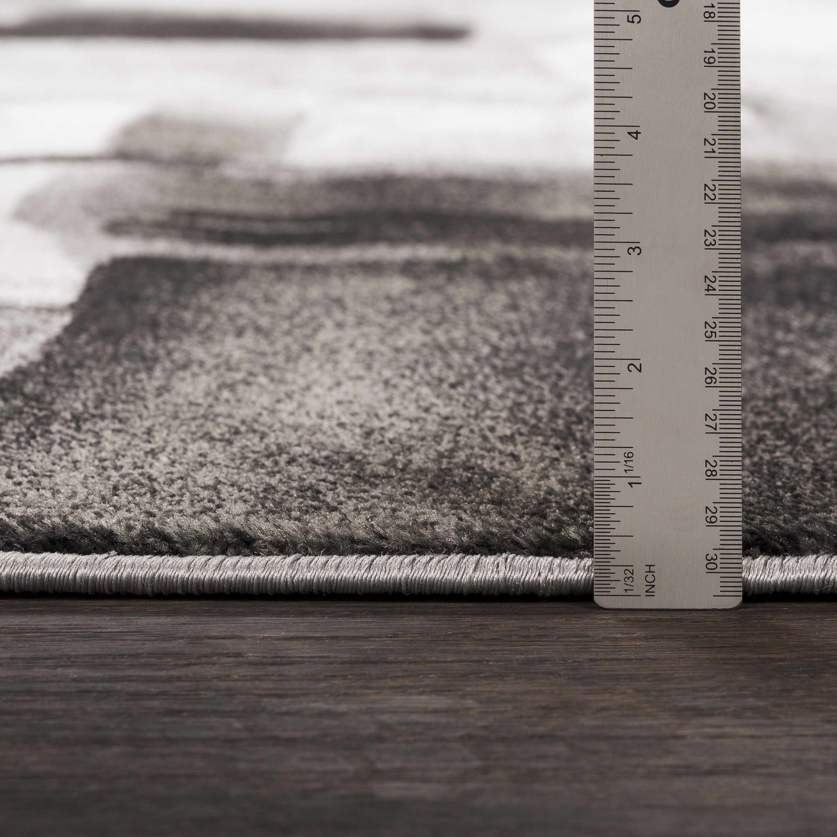 Hauteloom Porterville Living Room, Bedroom Area Rug - Modern - Black ...