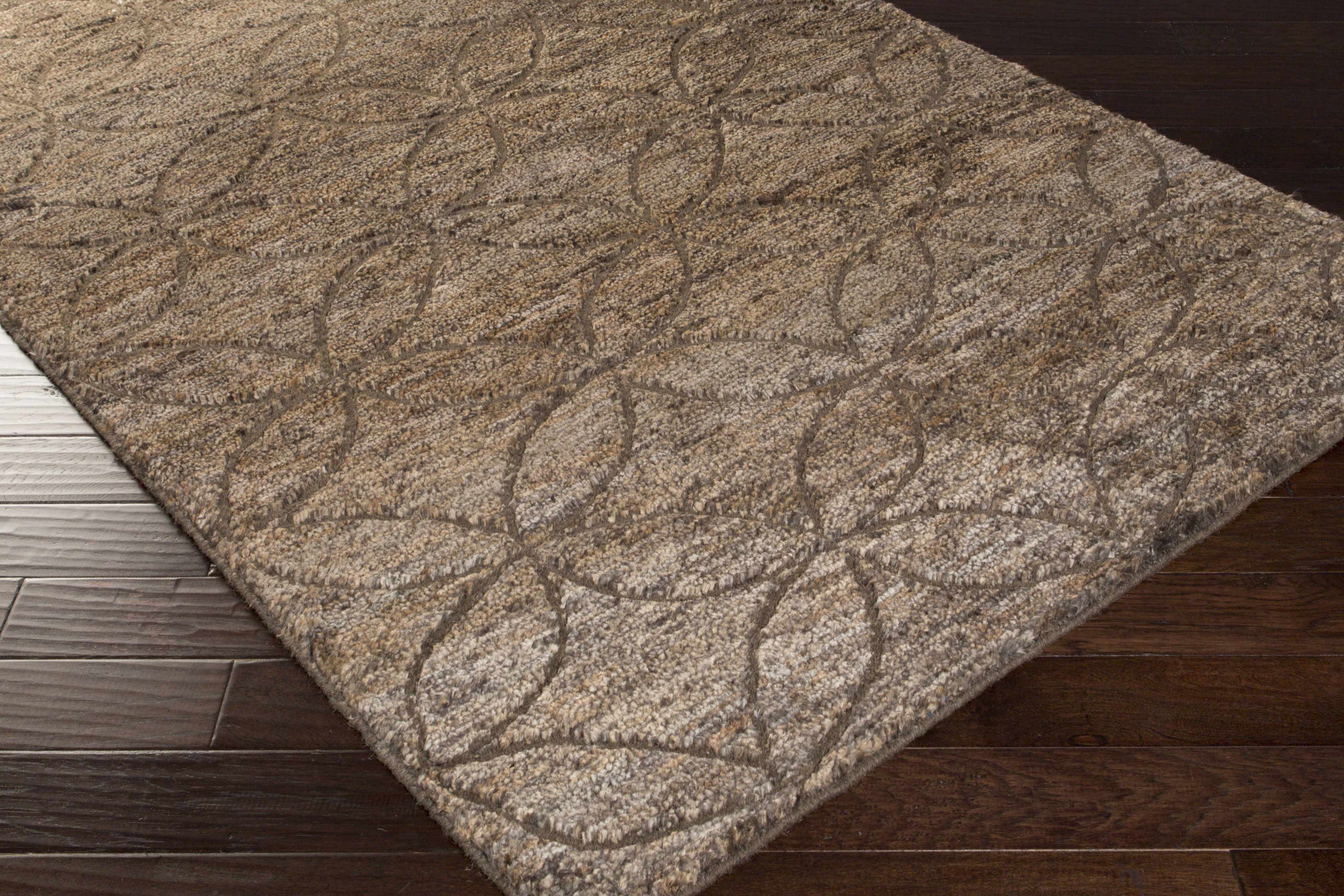 Hauteloom Roberts Wool Living Room, Bedroom Area Rug - Natural Fibers ...