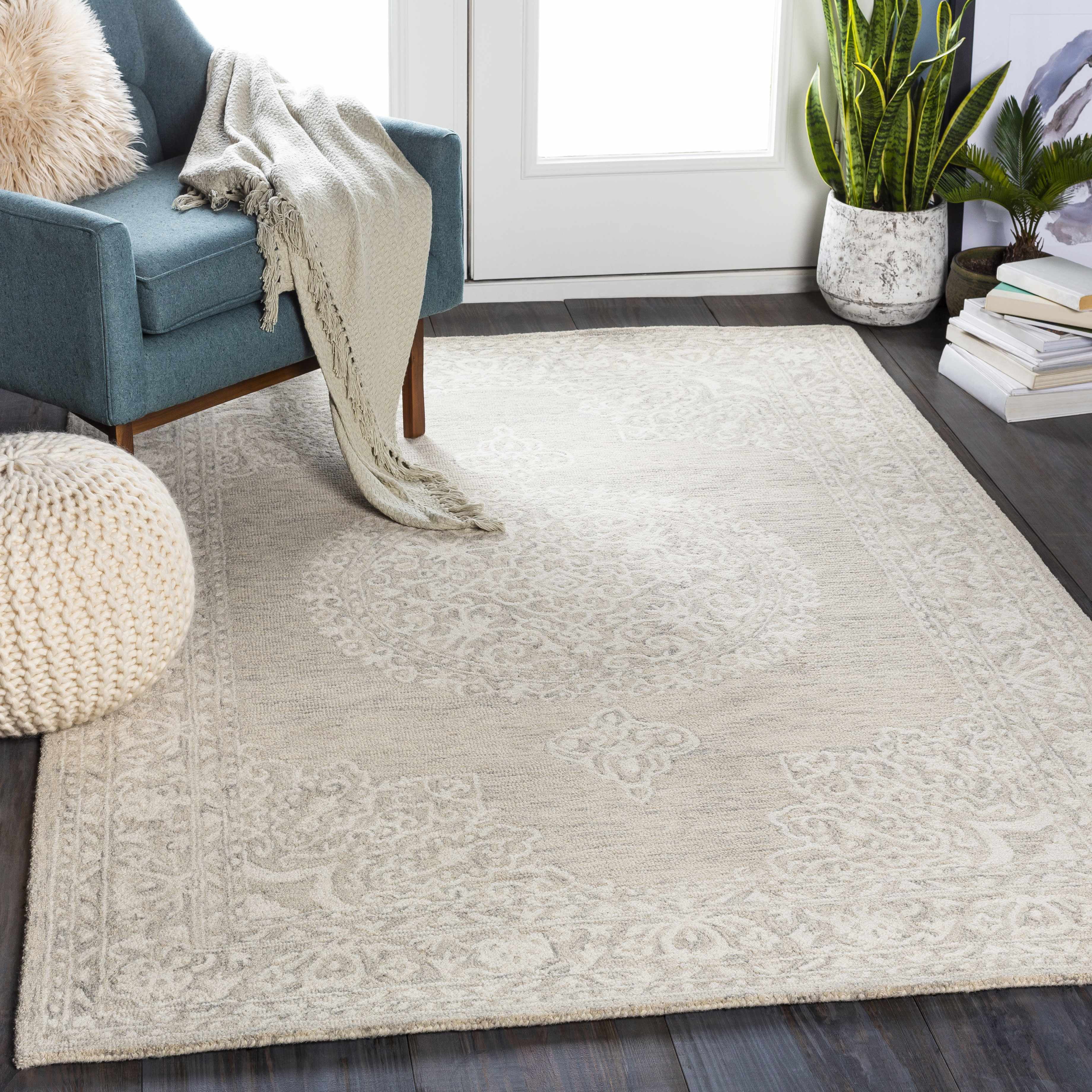 Hauteloom Roessleville Wool Living Room, Bedroom Area Rug - Bohemian ...