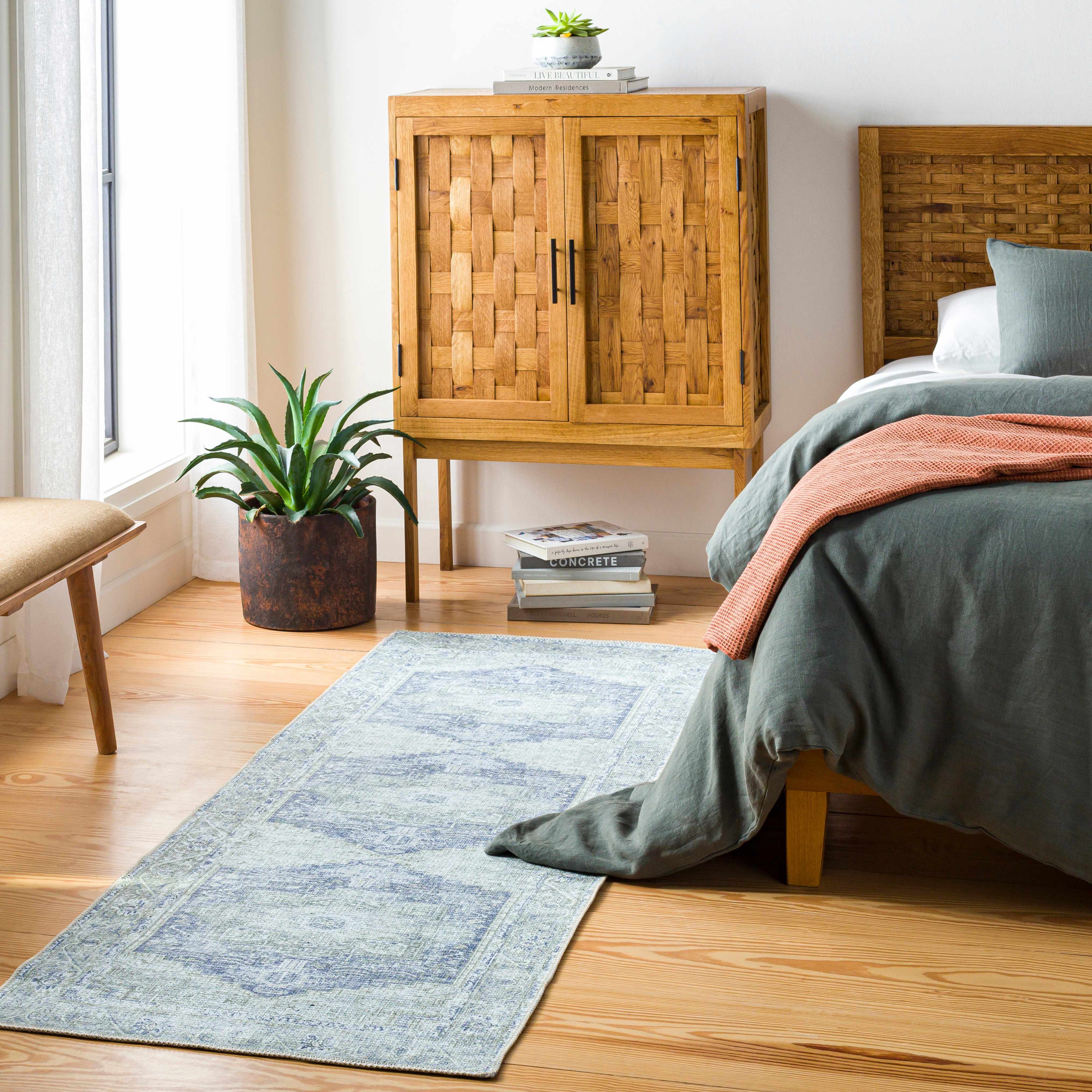 SAFAVIEH Madison Candelario Abstract Polka Dots Runner Rug, Green ...