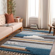 Erin Gates by Momeni Woodland Antelope Blue Hand Tufted Wool Area Rug 6 ...
